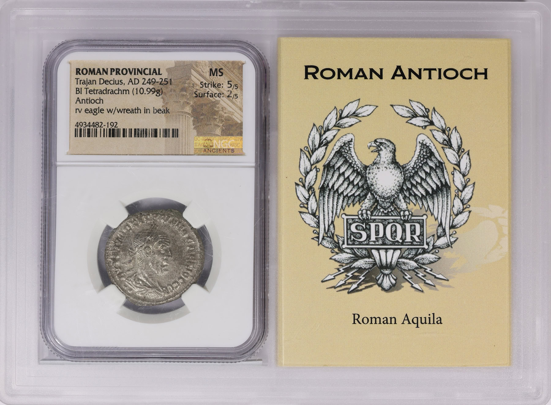 Ancient Roman Empire, Provincial Syria. Trajan Decius (A.D. 249-251) BI ...