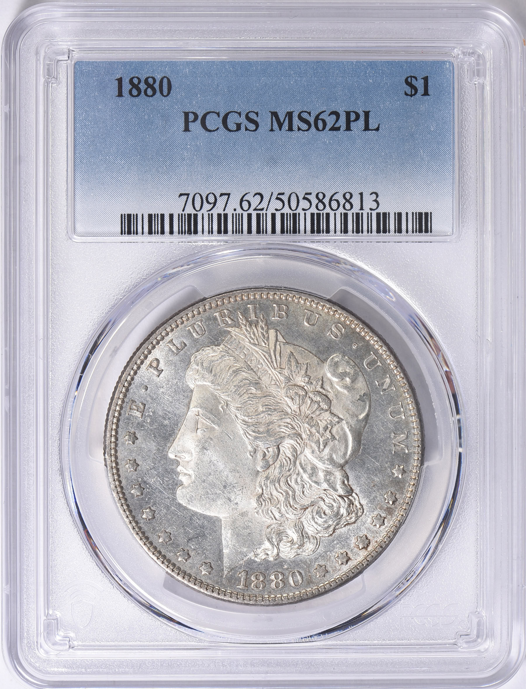 1880 Morgan Silver Dollar PCGS MS-62 PL (Item 1738960) | GreatCollections Coin Auctions
