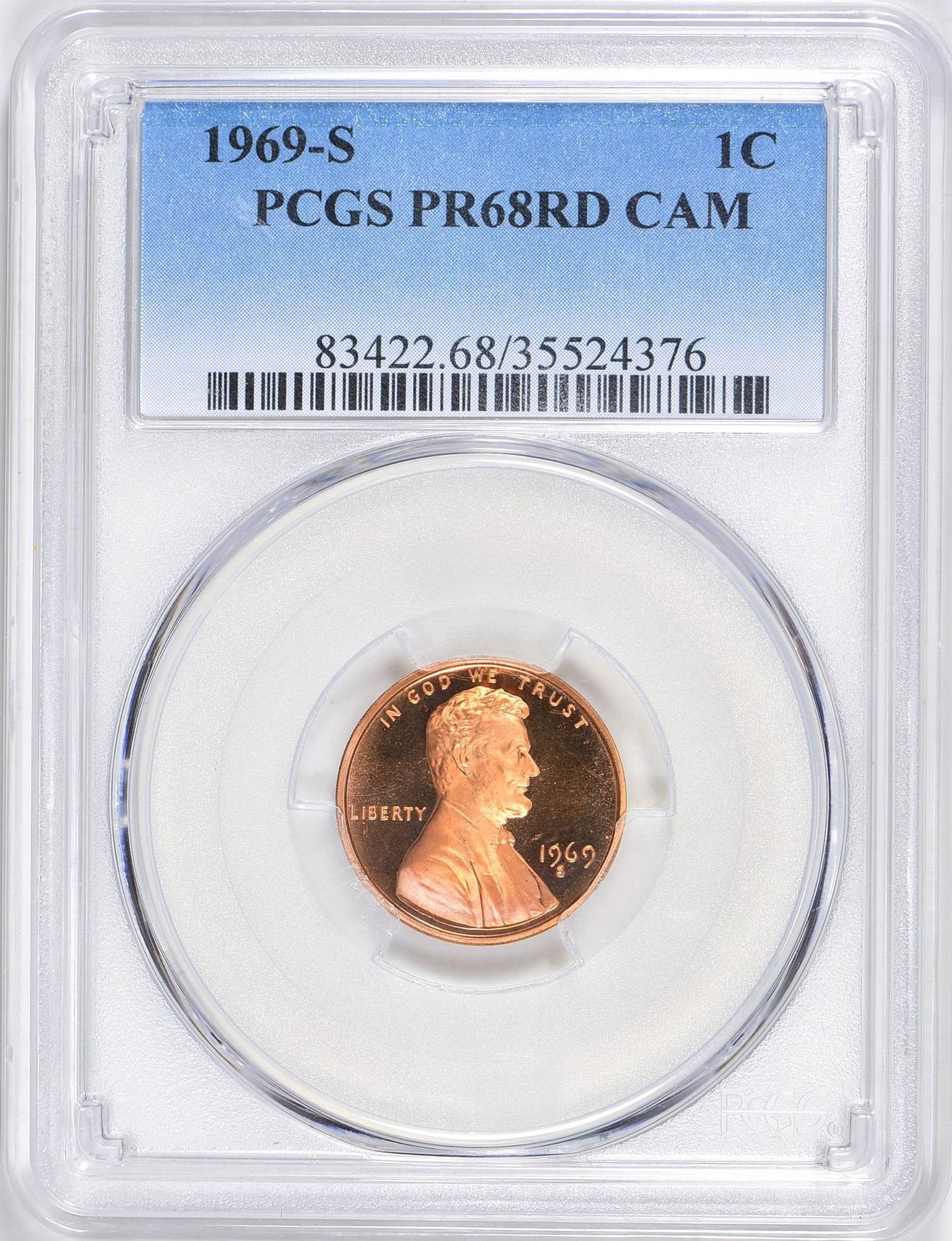 1969-S Lincoln Cent PCGS Proof-68 CAMEO (Item 1739076 ...