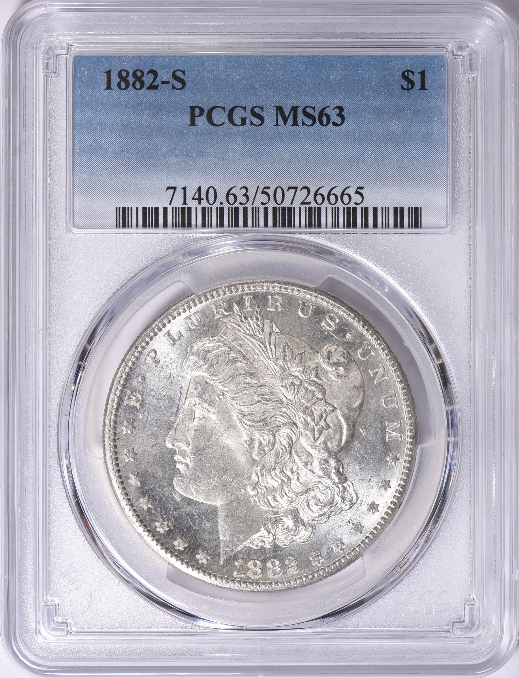 1882-S Morgan Silver Dollar PCGS MS-63 (Item 1739175) | GreatCollections Coin Auctions