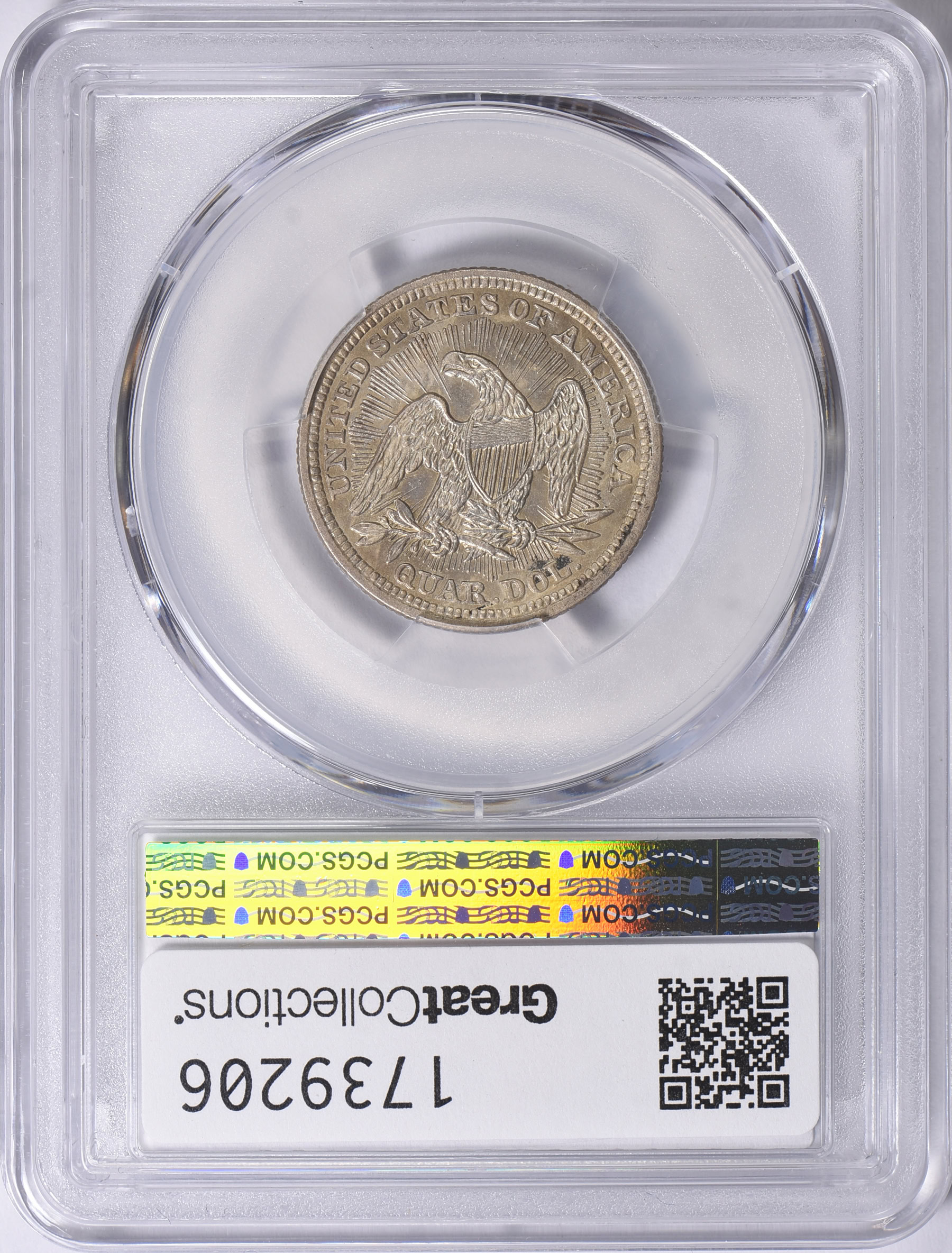 1853 Seated Liberty Quarter Arrows and Rays PCGS Genuine AU Details ...