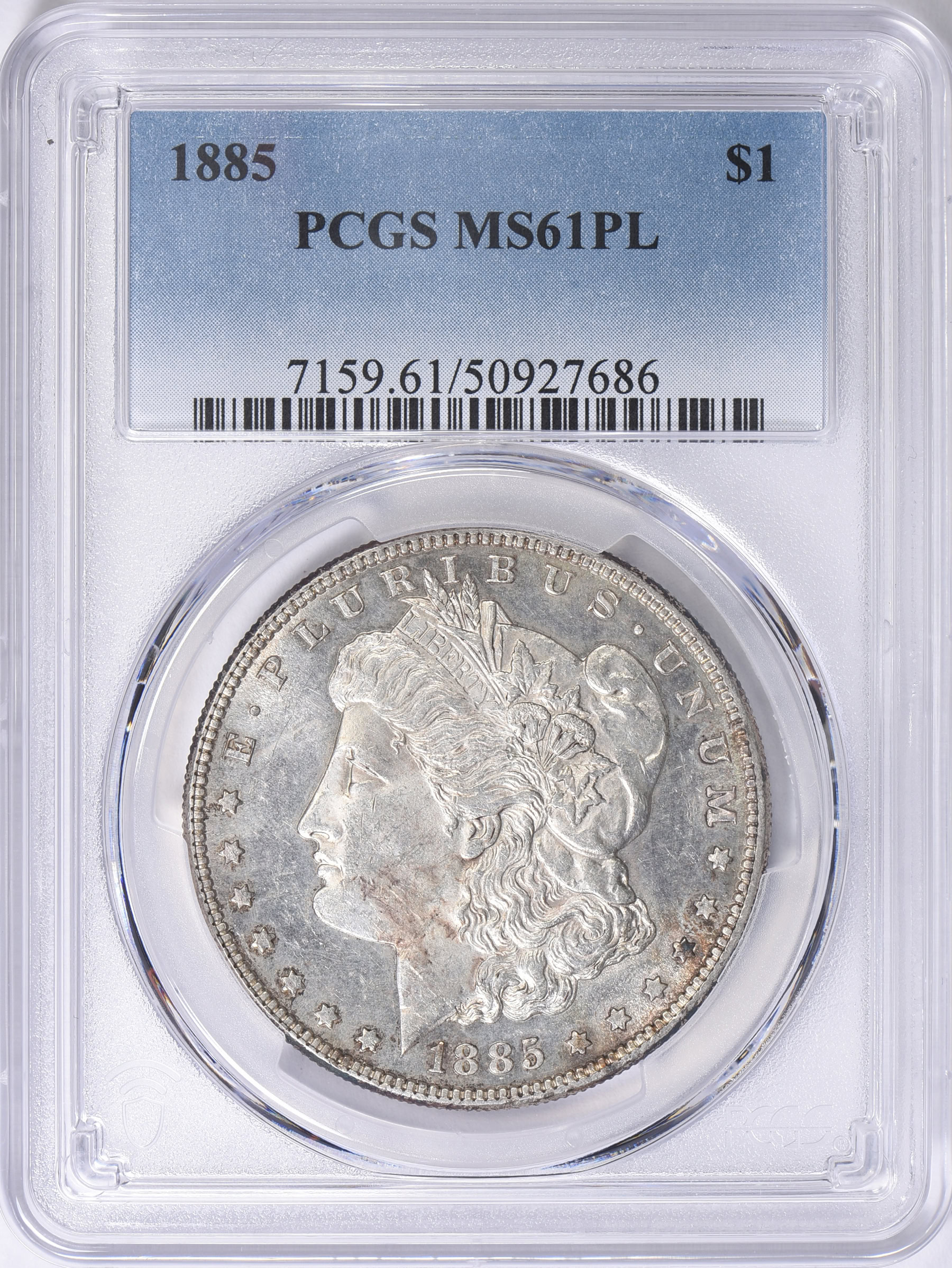 1885 Morgan Silver Dollar PCGS MS-61 PL (Item 1739618) | GreatCollections Coin Auctions