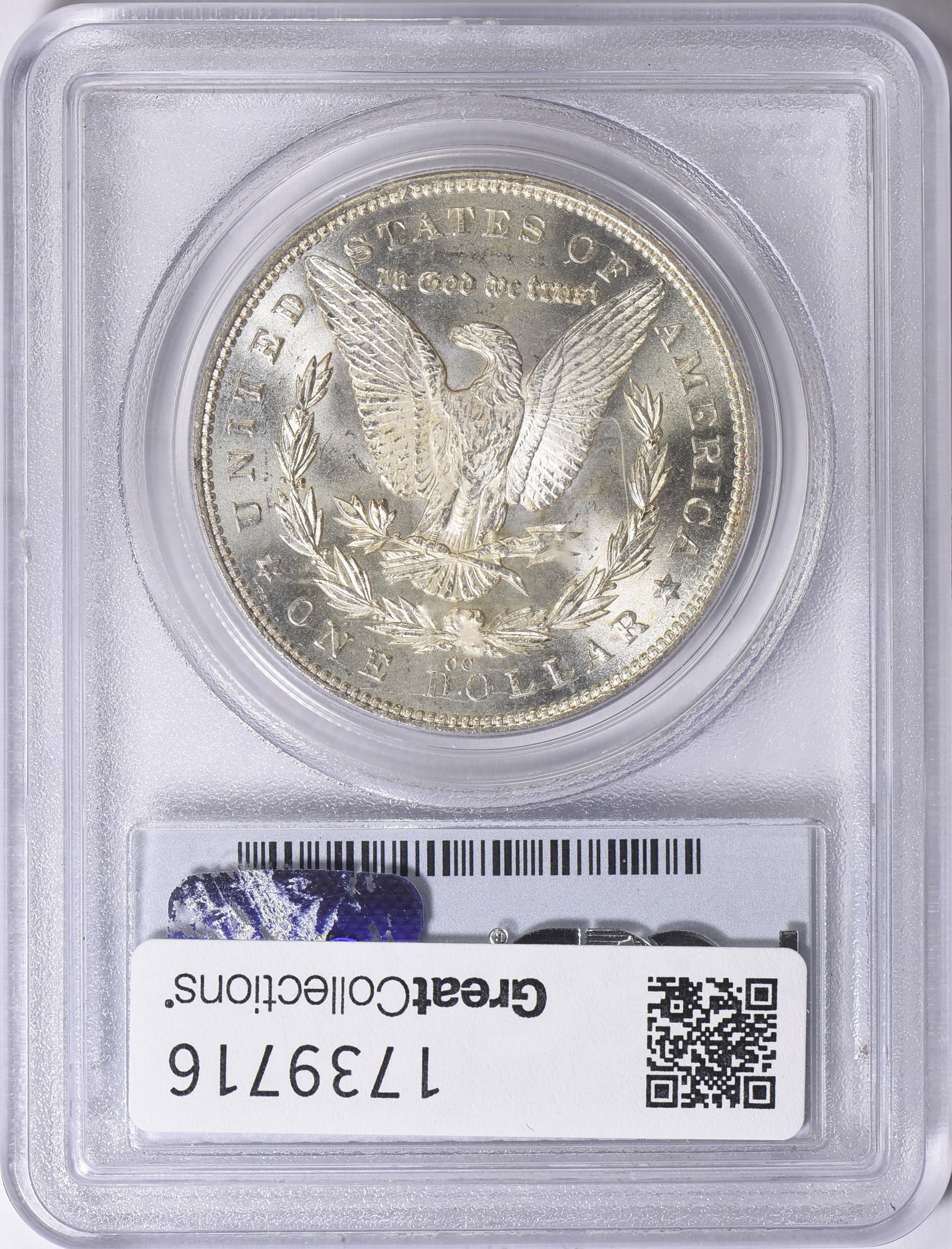 1892-CC Morgan Silver Dollar PCGS MS-63 (Item 1739716) | GreatCollections Coin Auctions