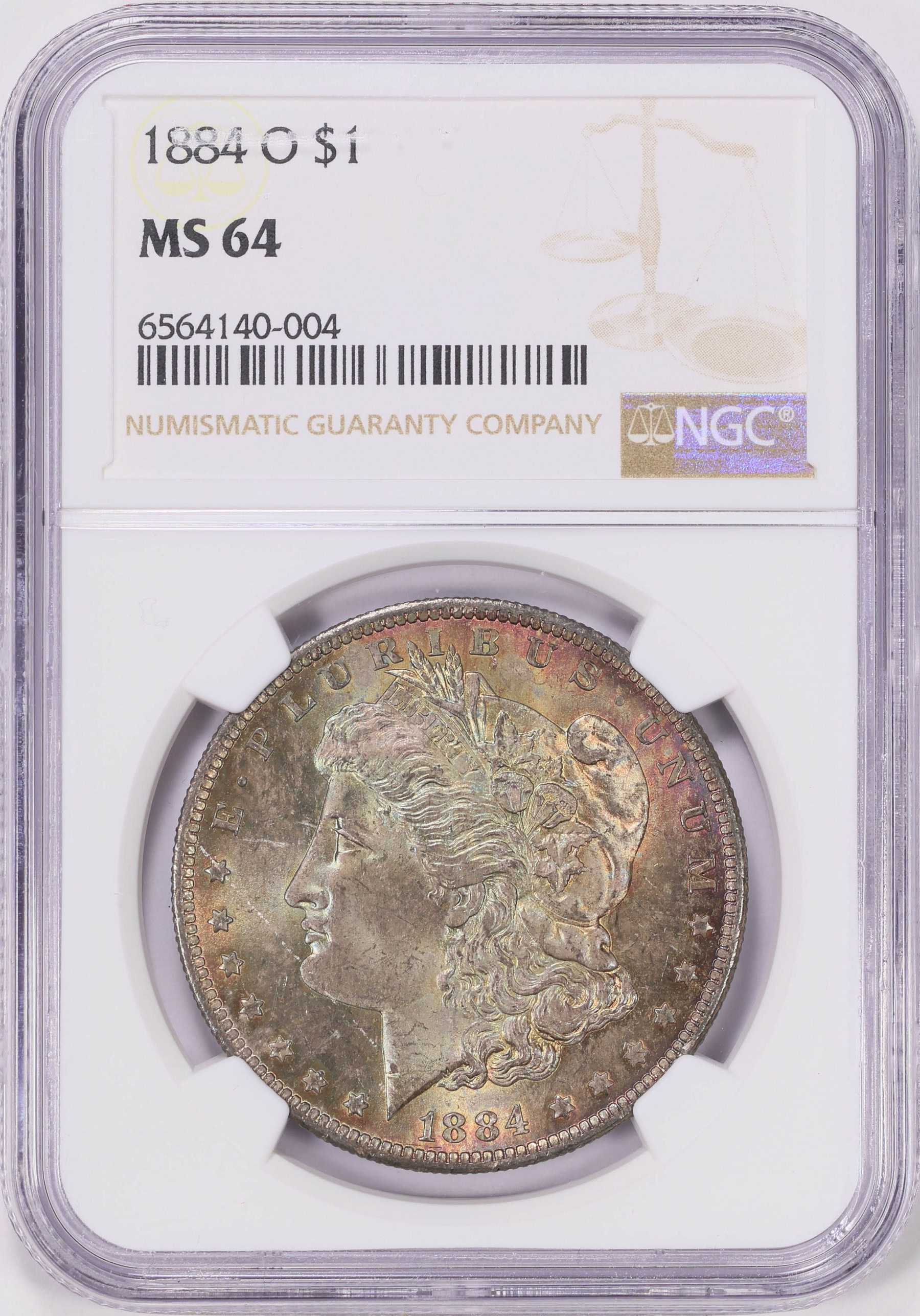 1884-O Morgan Silver Dollar NGC MS-64 (Toned) (Item 1739913) | GreatCollections Coin Auctions