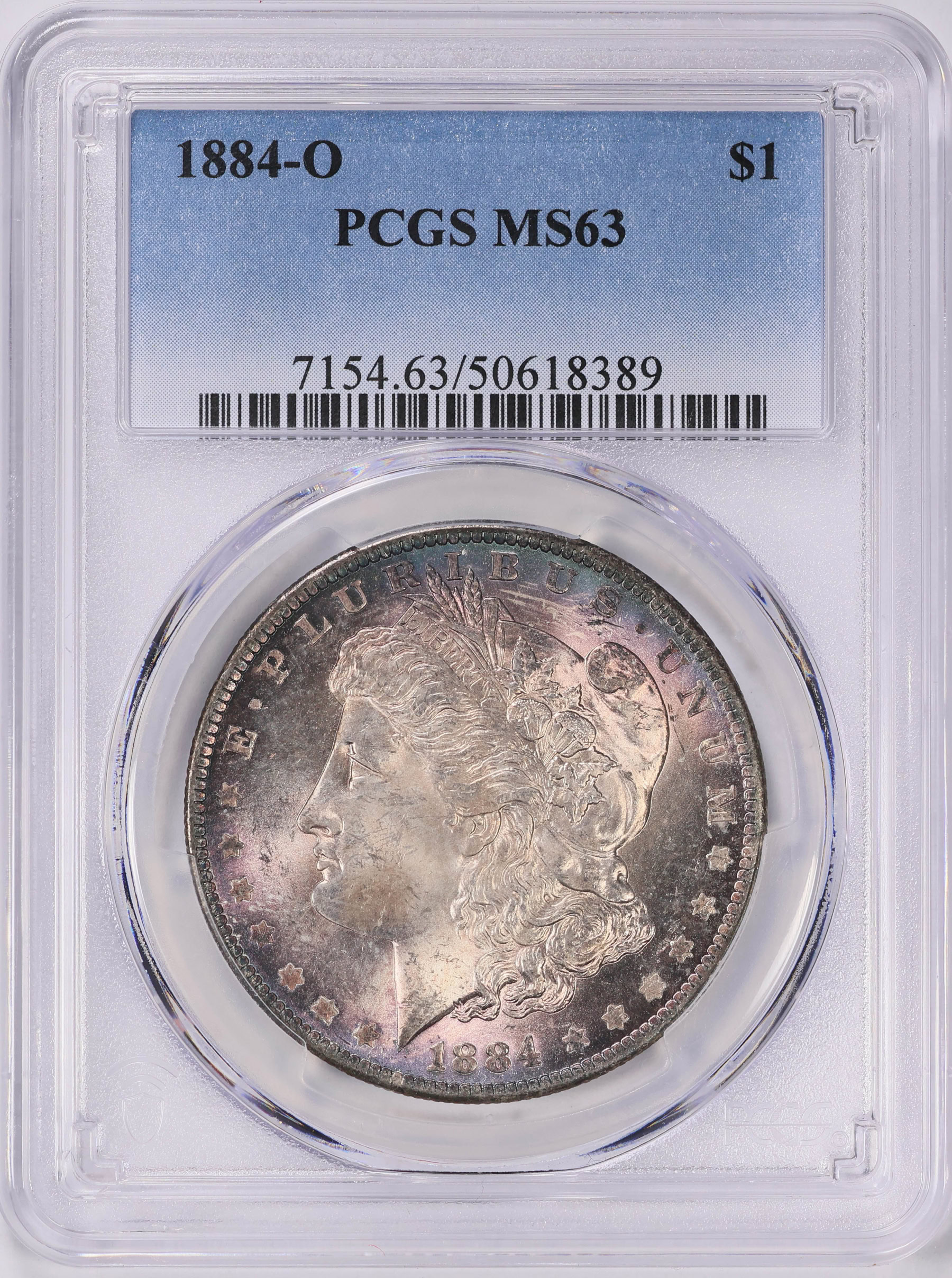 1884-O Morgan Silver Dollar PCGS MS-63 (Toned) (Item 1740081) | GreatCollections Coin Auctions