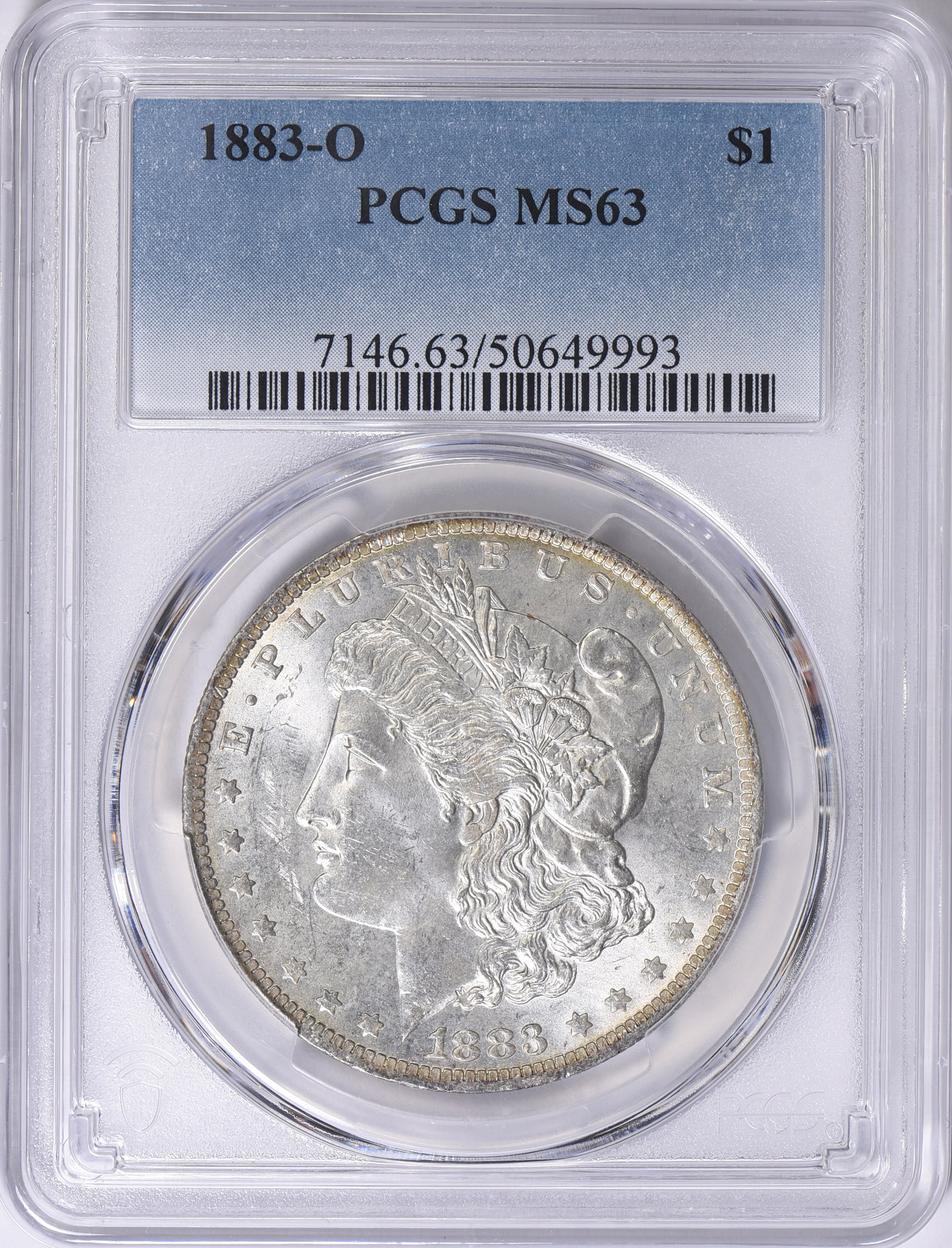 1883-O Morgan Silver Dollar PCGS MS-63 (Item 1740123) | GreatCollections Coin Auctions