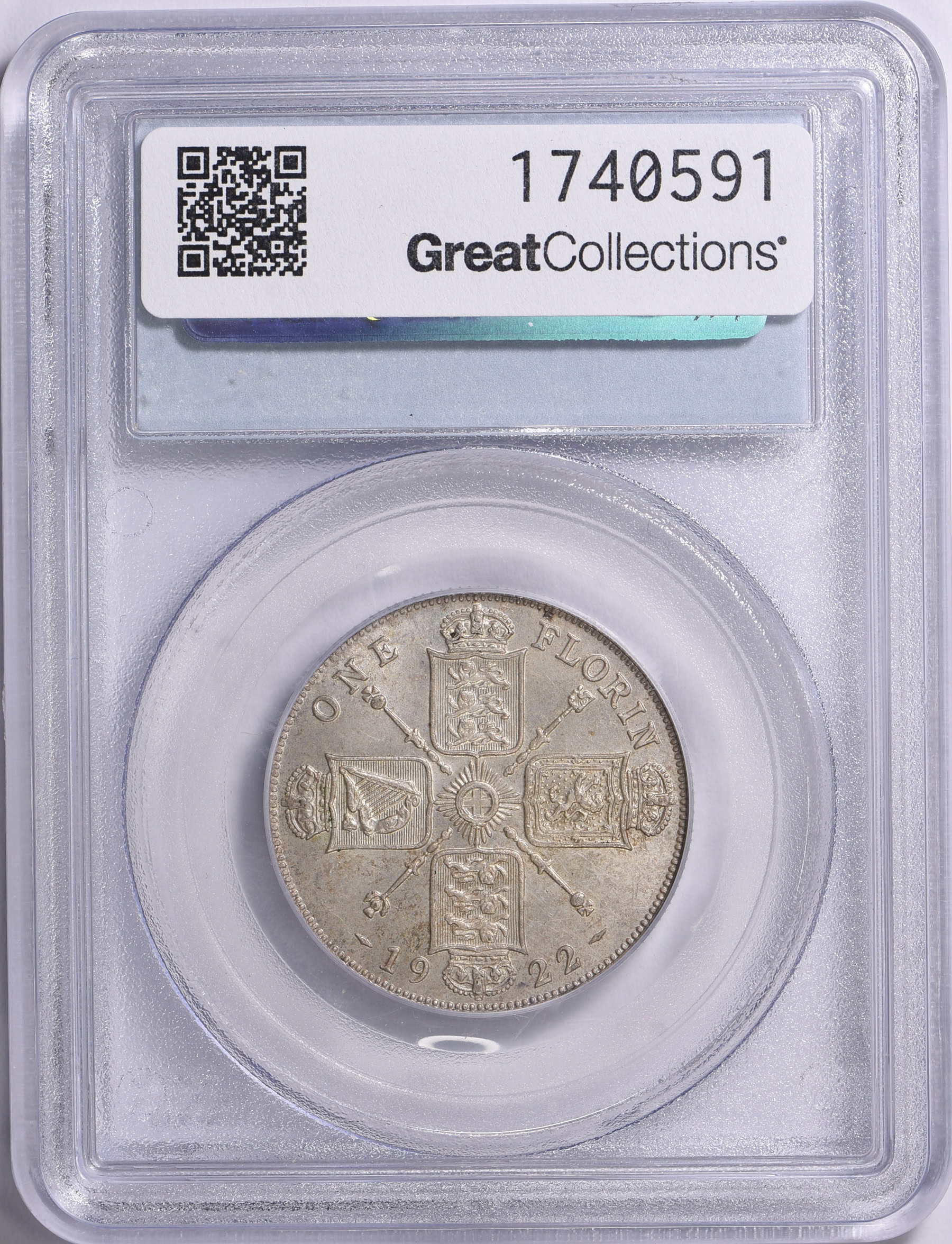 Great Britain 1922 Silver Florin KM-817a PCGS MS-63 (Item 1740591 ...