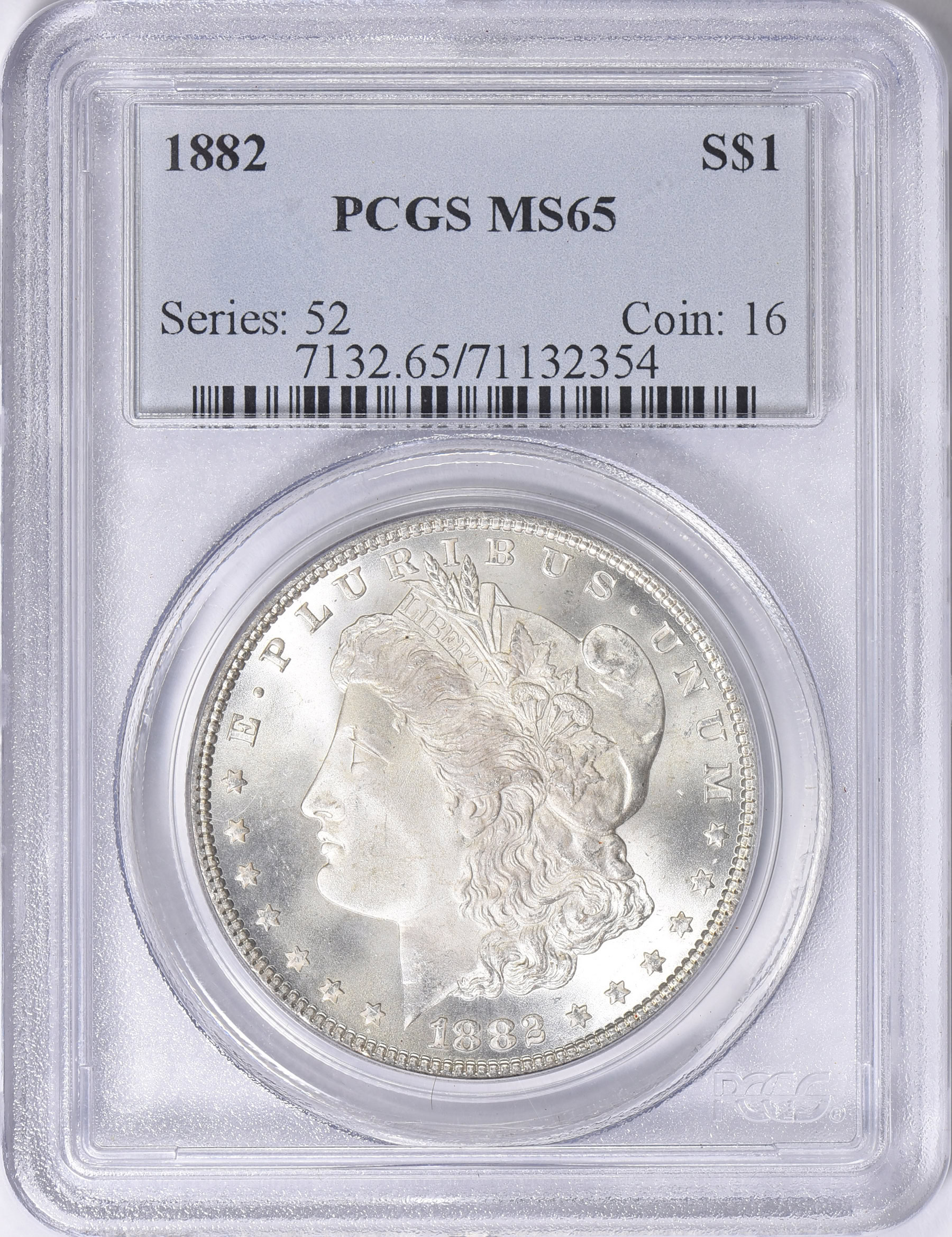 1882 Morgan Silver Dollar PCGS MS-65 (Item 1740637) | GreatCollections Coin Auctions