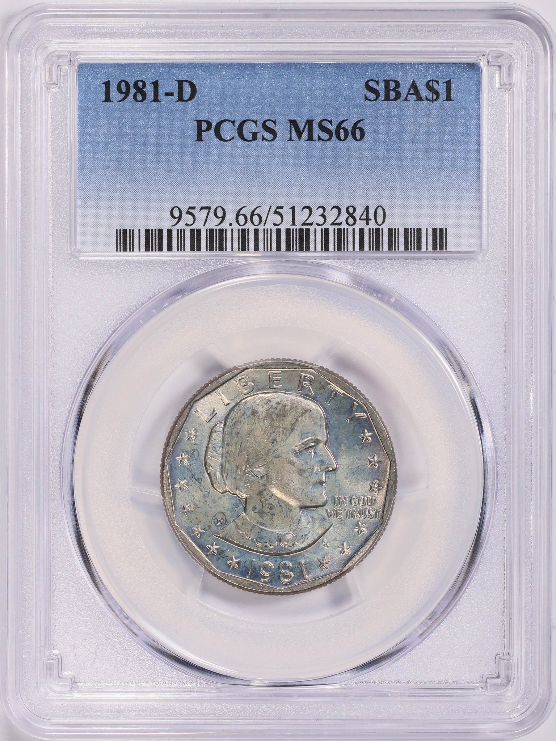1981-D Susan B. Anthony Dollar PCGS MS-66 (Item 1740716) | GreatCollections Coin Auctions