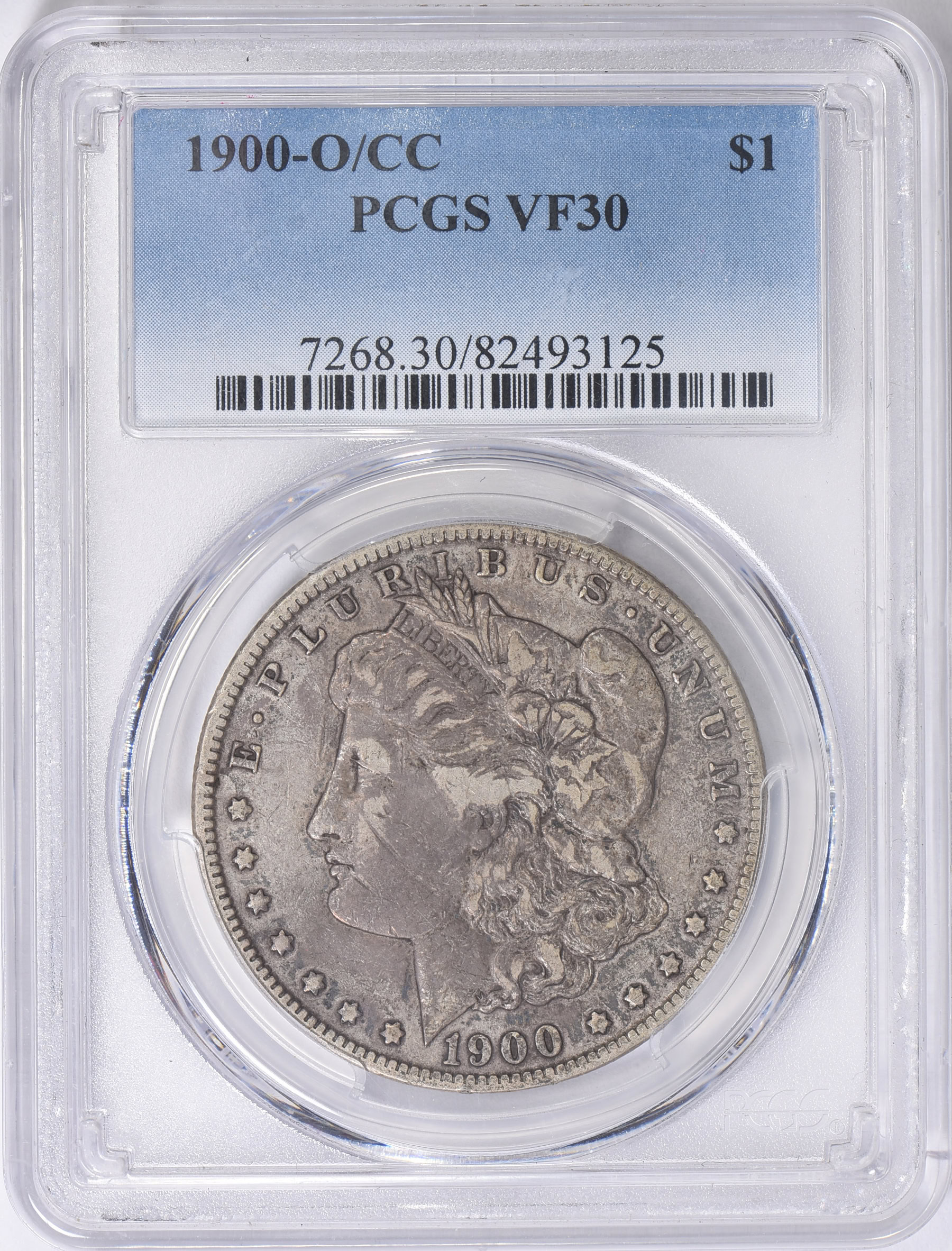 1900-O/CC Morgan Silver Dollar PCGS VF-30 (Item 1740789) | GreatCollections Coin Auctions