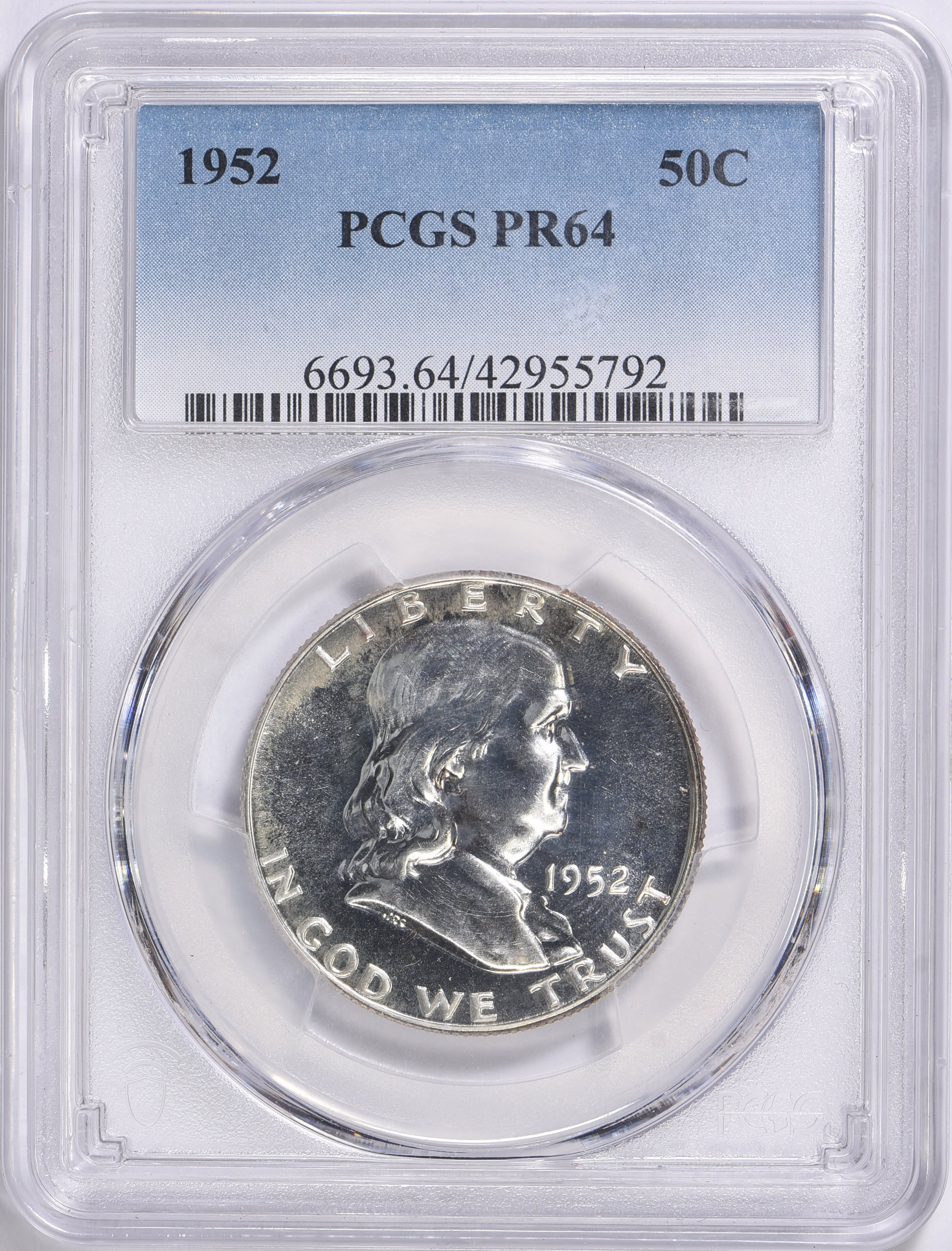 1952 Franklin Half Dollar PCGS Proof-64 (Item 1740792 ...