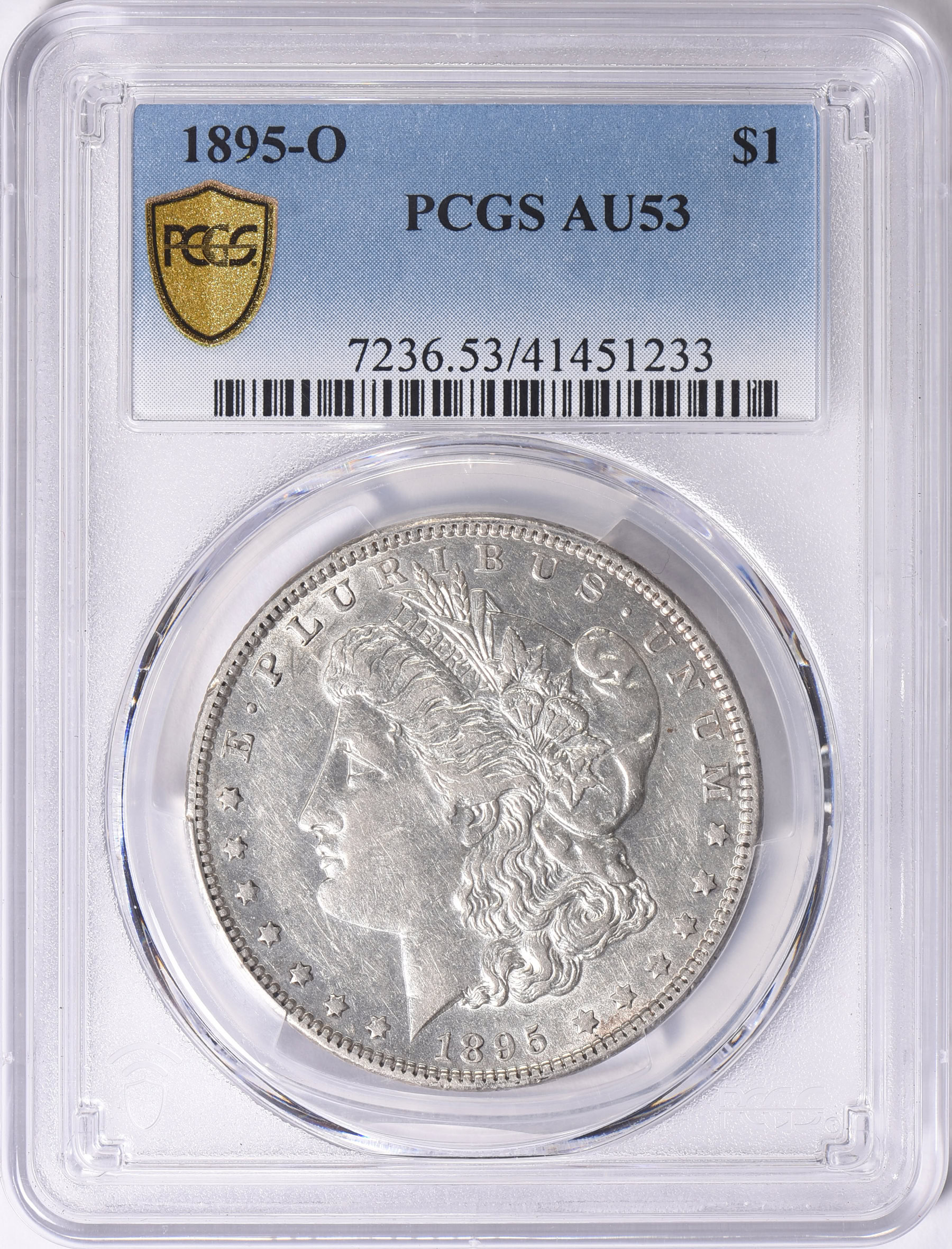 1895-O Morgan Silver Dollar PCGS AU-53 (Item 1740890) | GreatCollections Coin Auctions