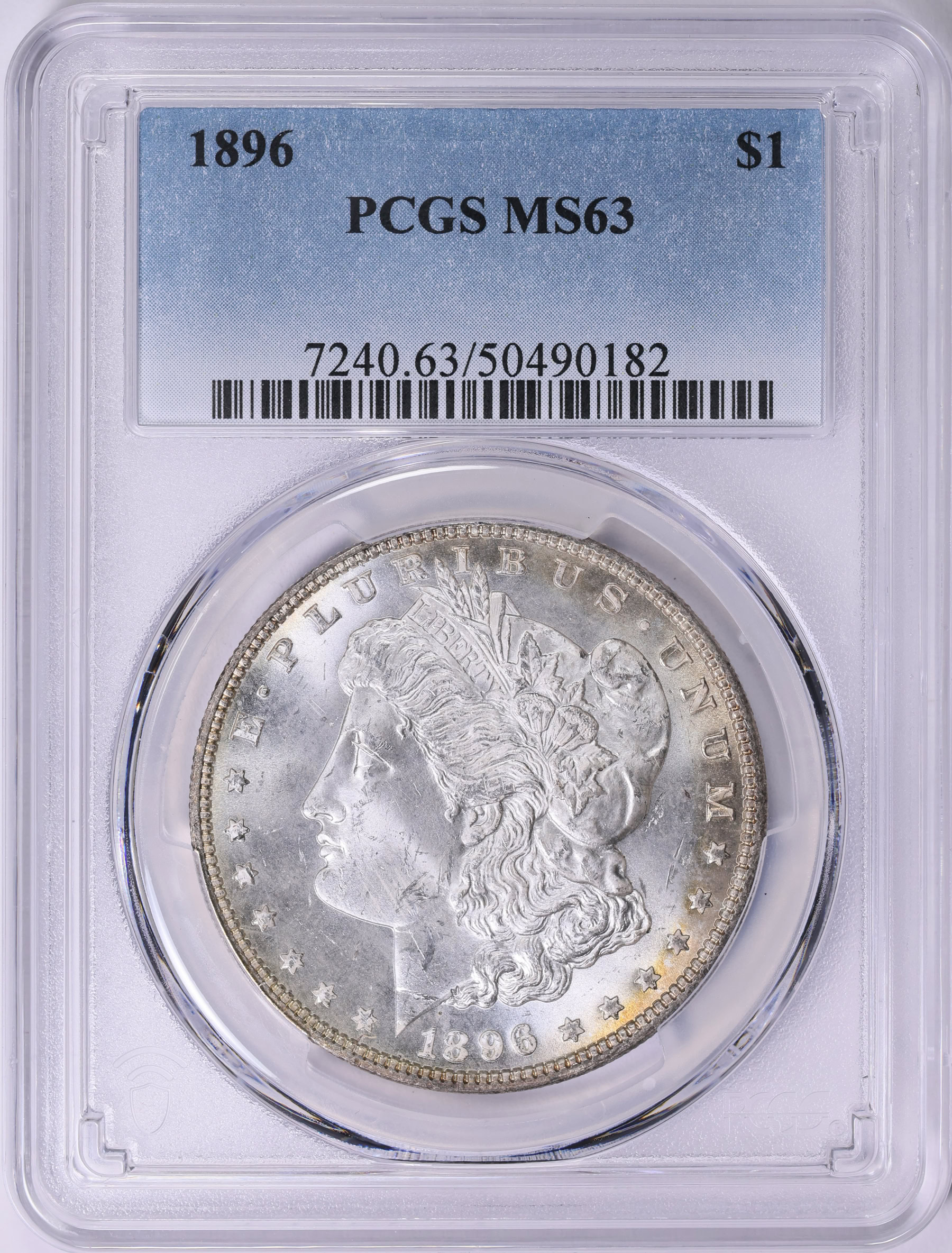 1896 Morgan Silver Dollar PCGS MS-63 (Item 1740928) | GreatCollections Coin Auctions