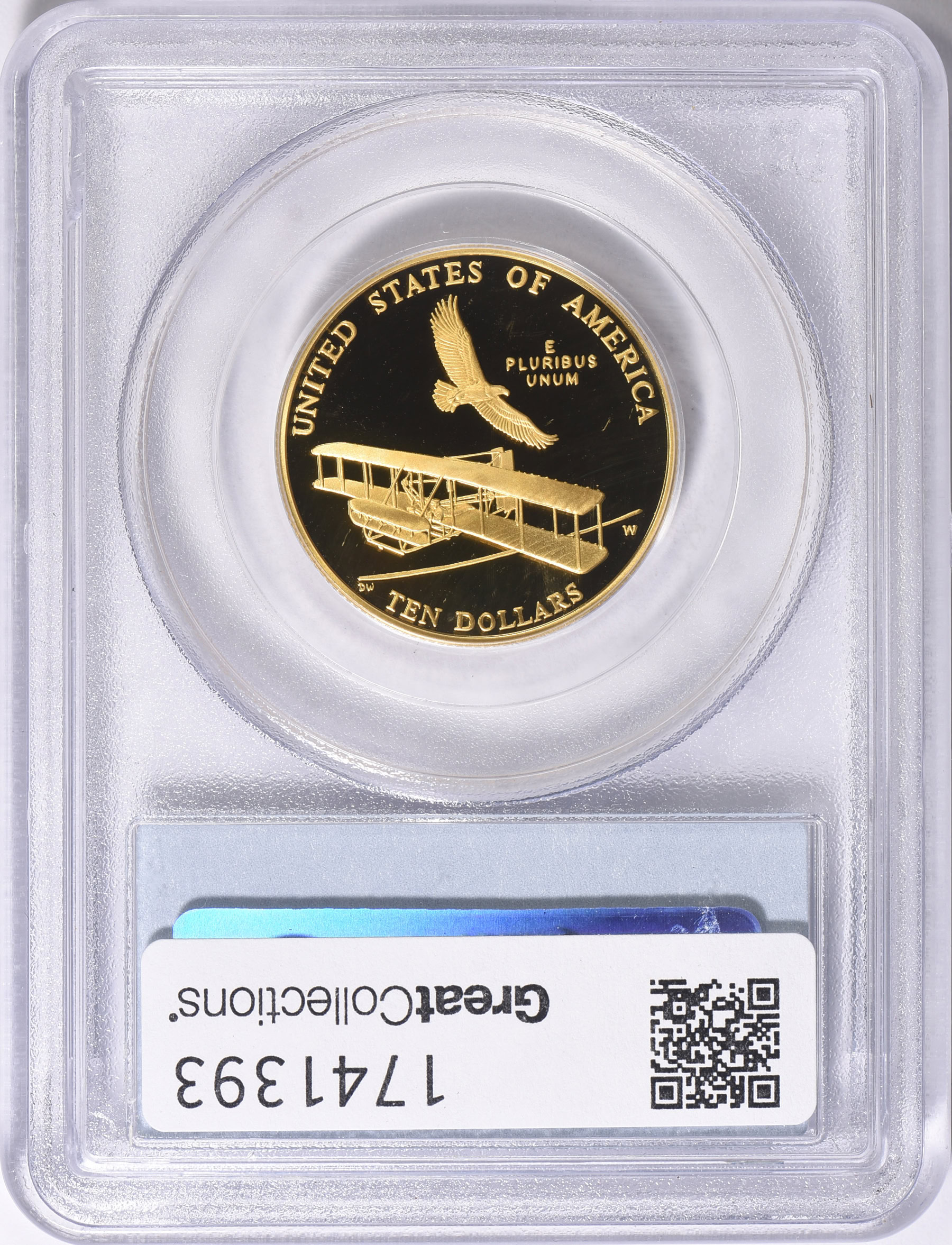 2003-W First Flight Centennial Gold $10 PCGS Proof-70 DCAM | PCGS Cert ...