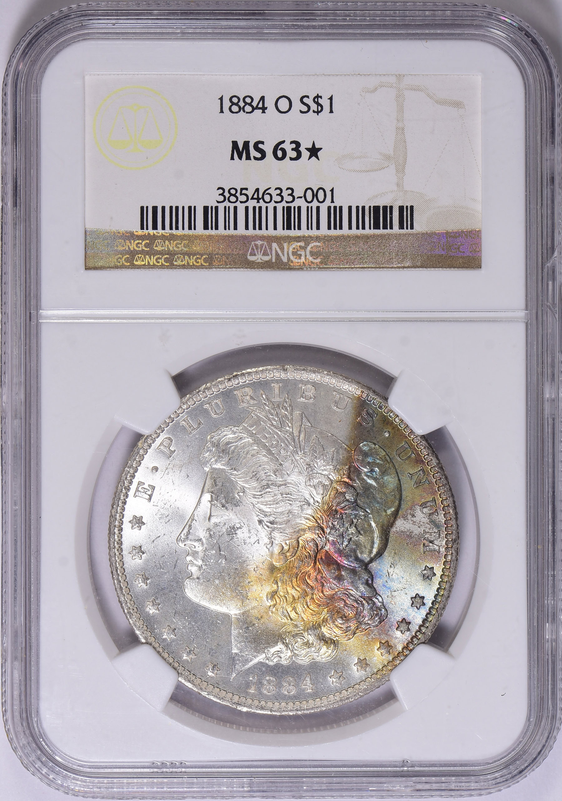 1884-O Morgan Silver Dollar NGC MS-63 ★ (Toned) (Item 1741595) | GreatCollections Coin Auctions