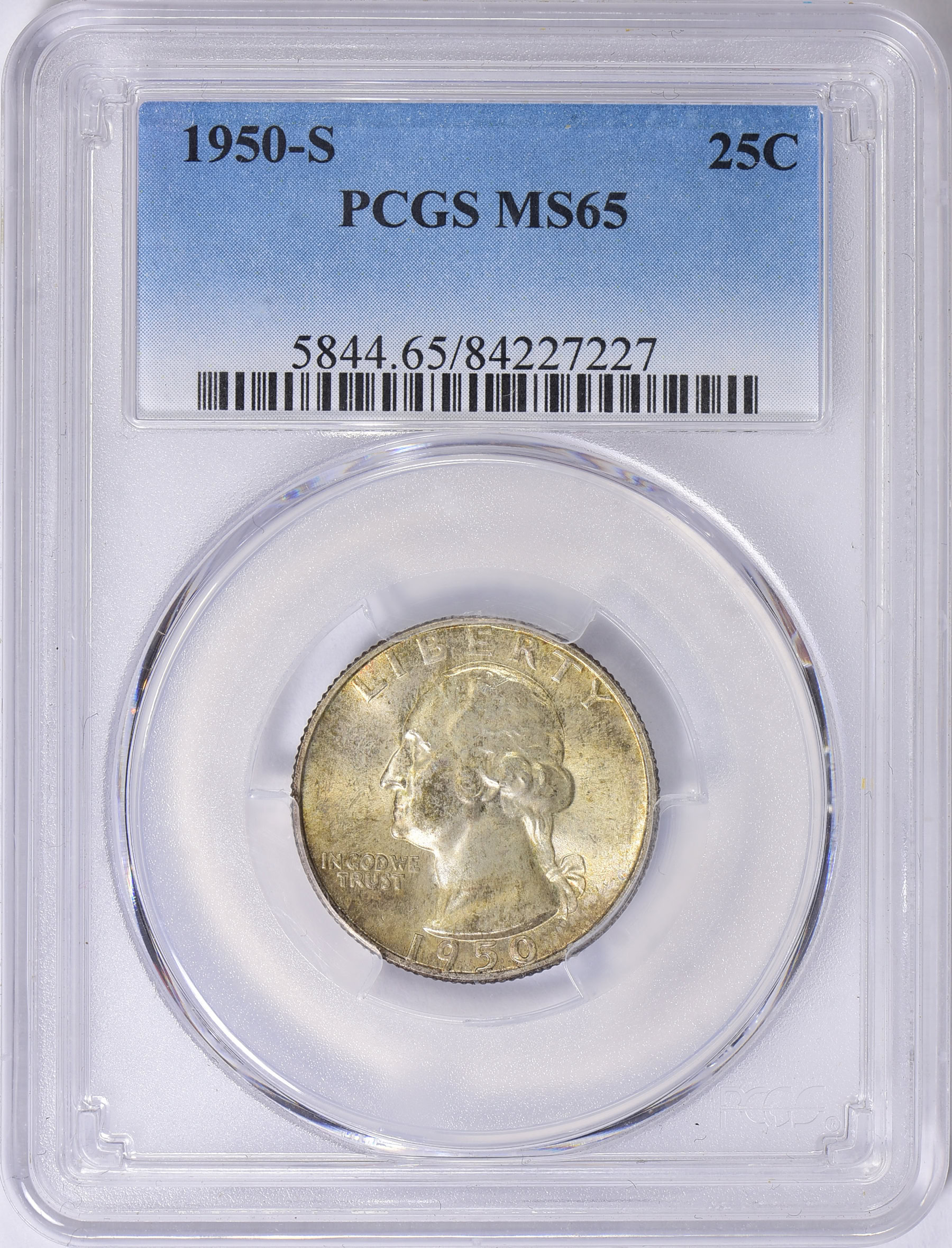 1950-S Washington Quarter PCGS MS-65 (Item 1742312) | GreatCollections ...