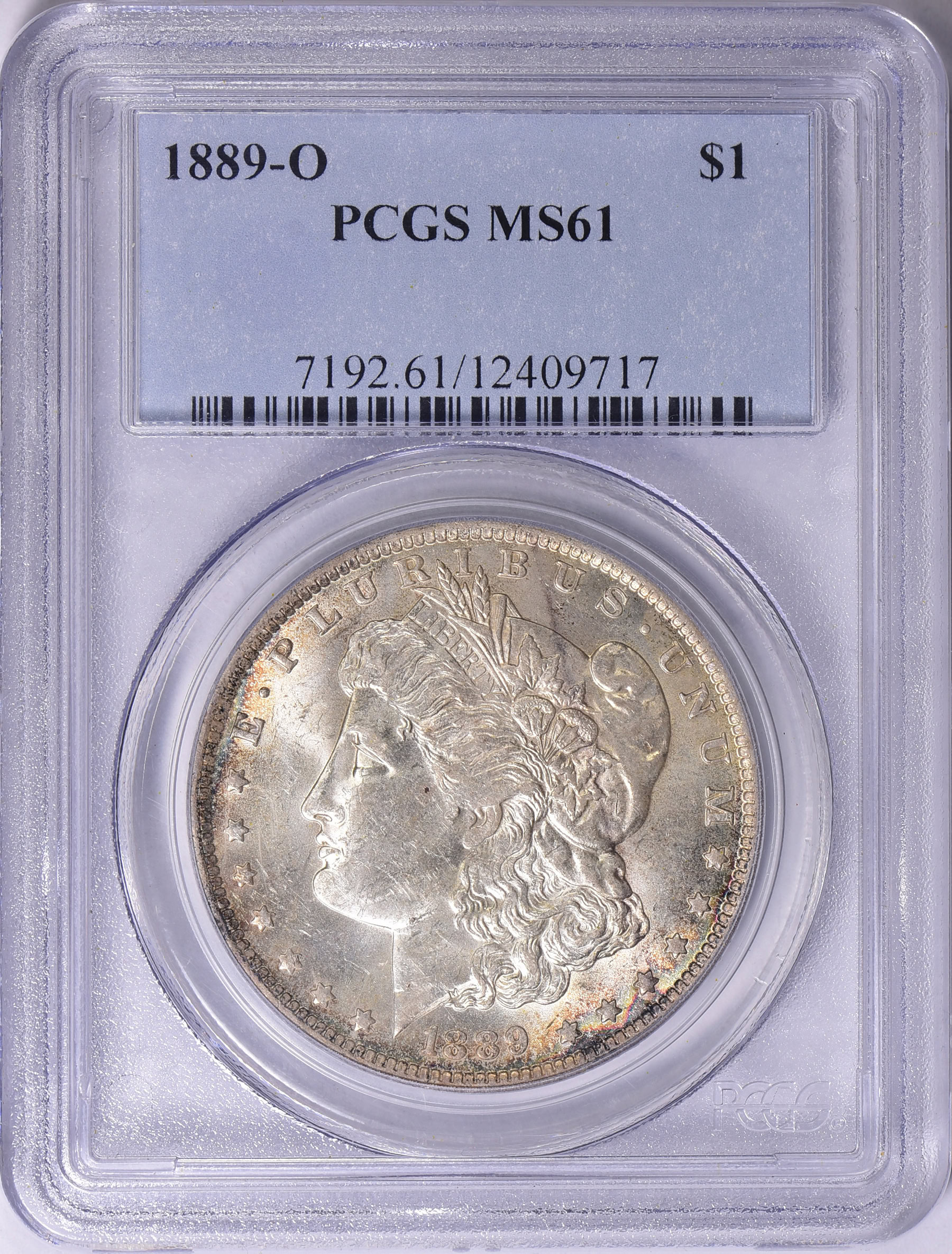1889-O Morgan Silver Dollar PCGS MS-61 (Toned) (Item 1742630) | GreatCollections Coin Auctions