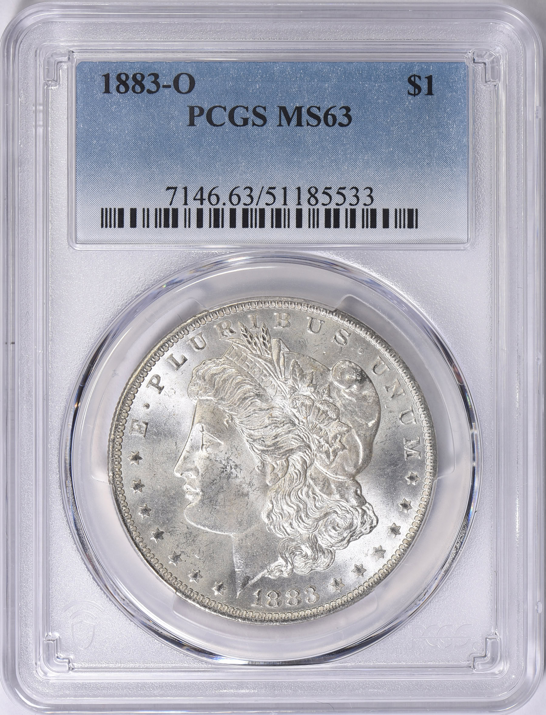 1883-O Morgan Silver Dollar PCGS MS-63 (Item 1742647) | GreatCollections Coin Auctions