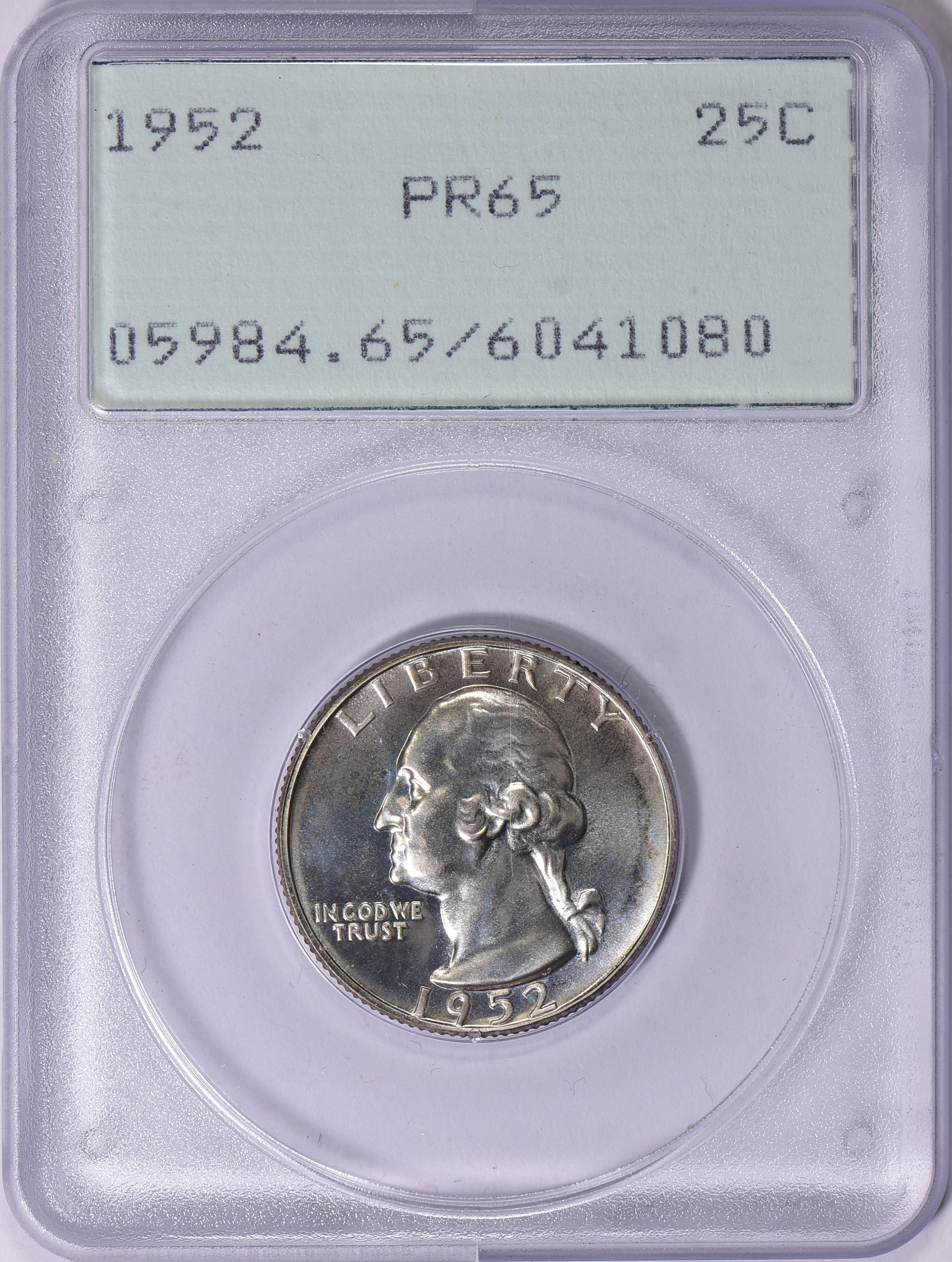 1952 Washington Quarter PCGS Proof-65 OGH (1st Gen) (Item 1742665 ...