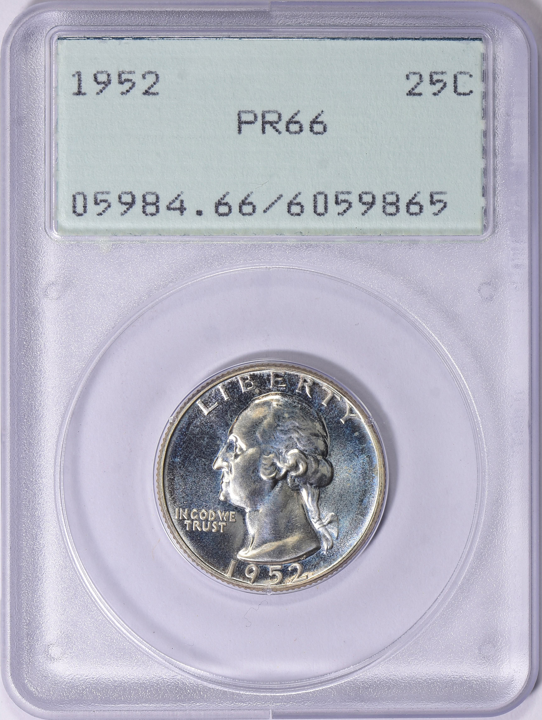 1952 Washington Quarter PCGS Proof-66 OGH (1st Gen) (Item 1742667 ...