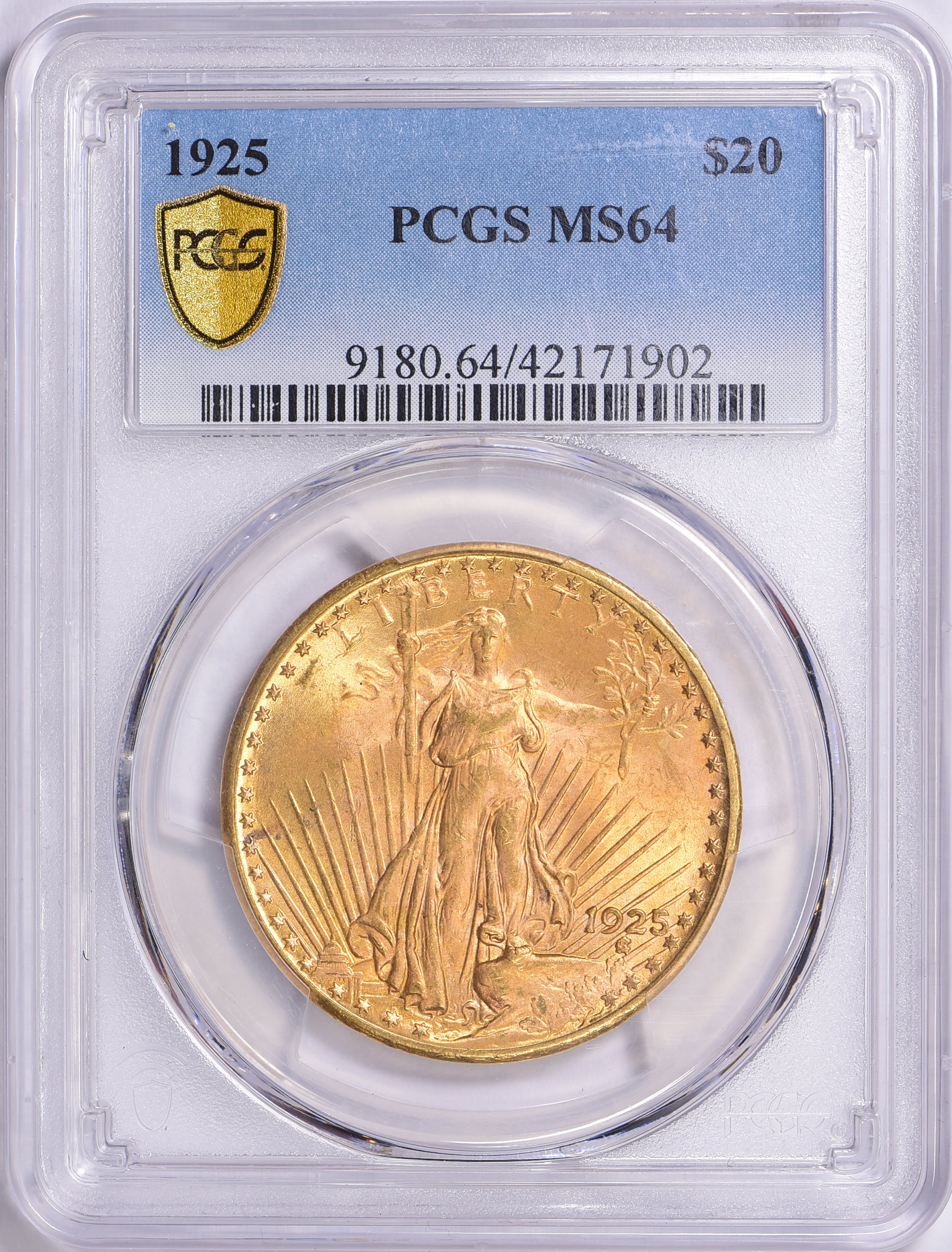 1925 Saint-Gaudens Gold Double Eagle PCGS MS-64 (Item 1742713) | GreatCollections Coin Auctions