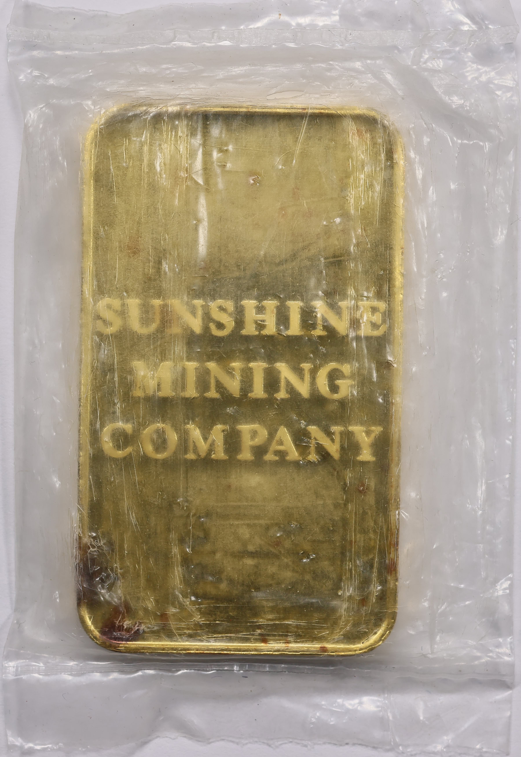 ND Gold 5oz Sunshine Minting Company Ingot/Bar Uncertified (AGW = 4.995 ...