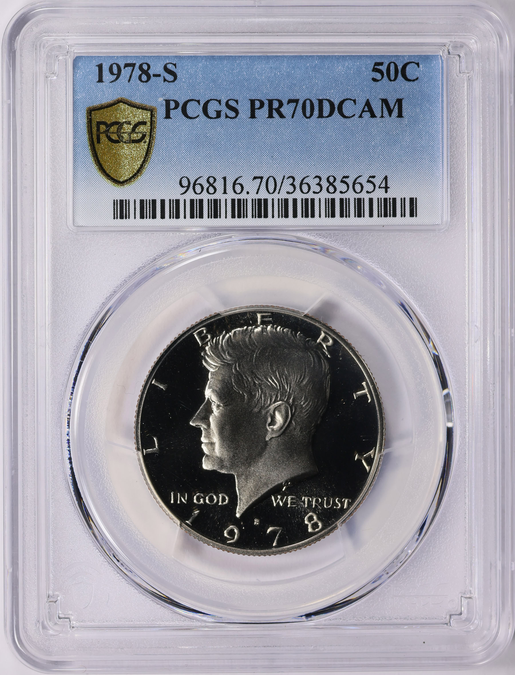 1978-S Kennedy Half Dollar PCGS Proof-70 DCAM (Item 1742906) | GreatCollections Coin Auctions
