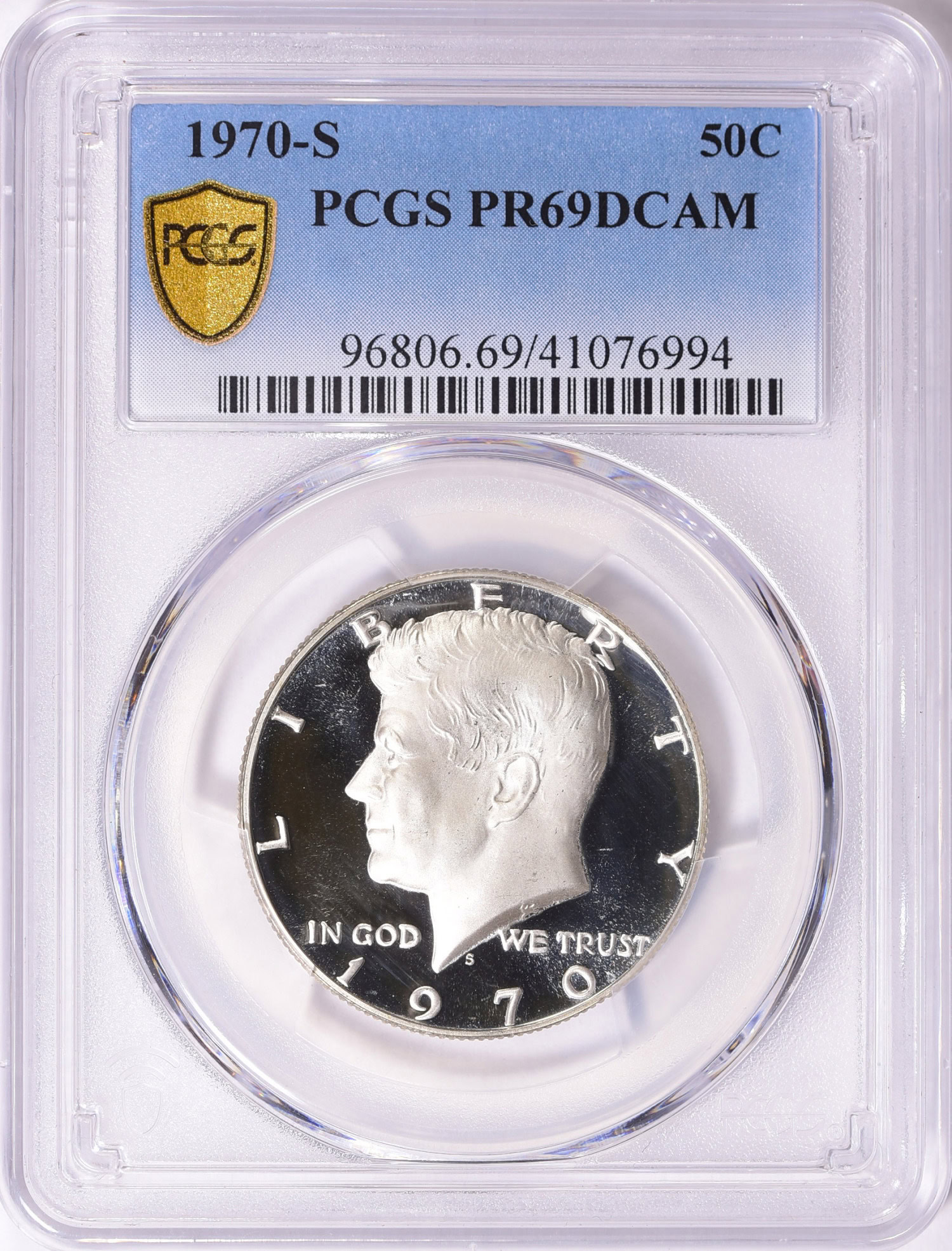 1970-S Kennedy Half Dollar PCGS Proof-69 DCAM (Item 1742939) | GreatCollections Coin Auctions