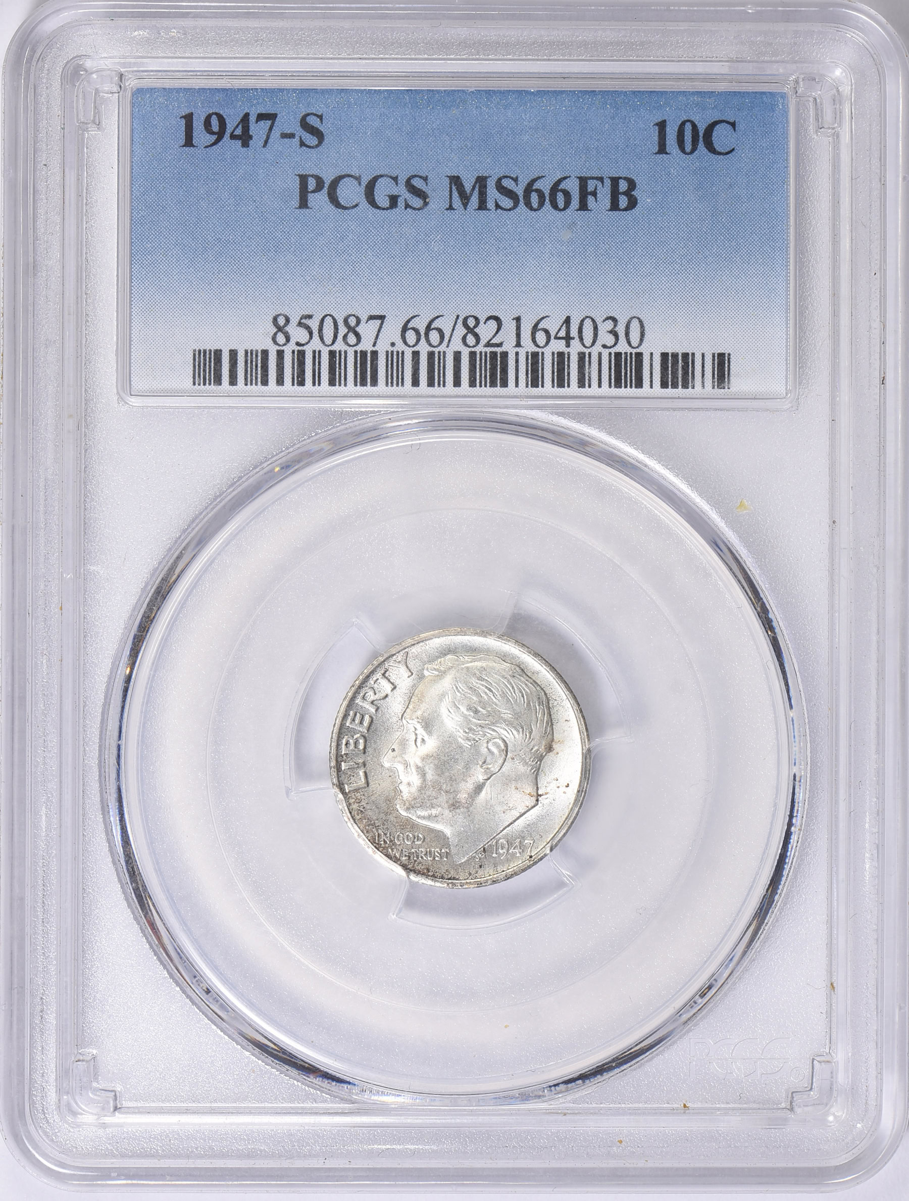 1947-S Roosevelt Dime PCGS MS-66 FB (Item 1743195) | GreatCollections Coin Auctions