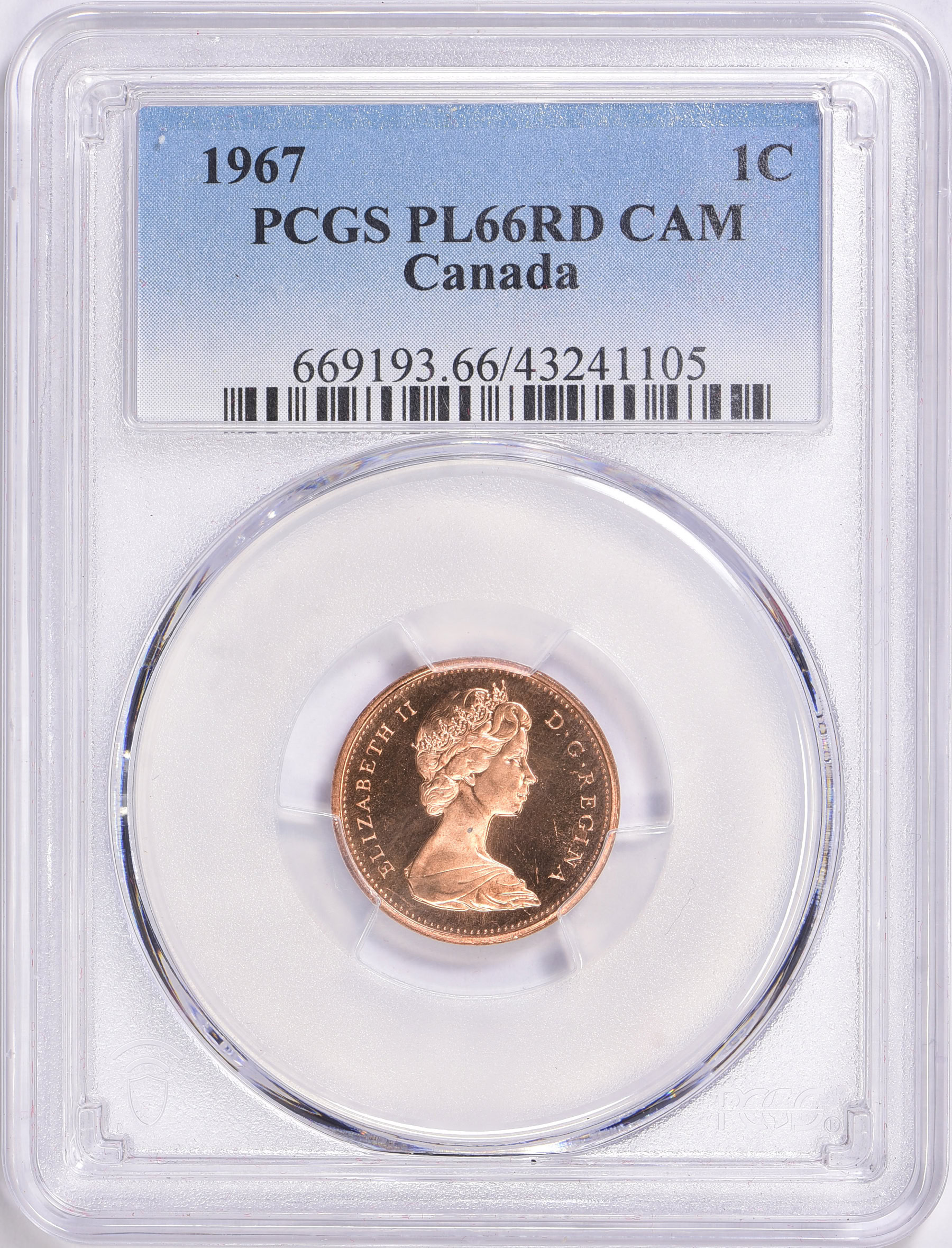 Canada 1967 Cent Confederation Centennial KM-65 PCGS PL-66 CAMEO (Item ...