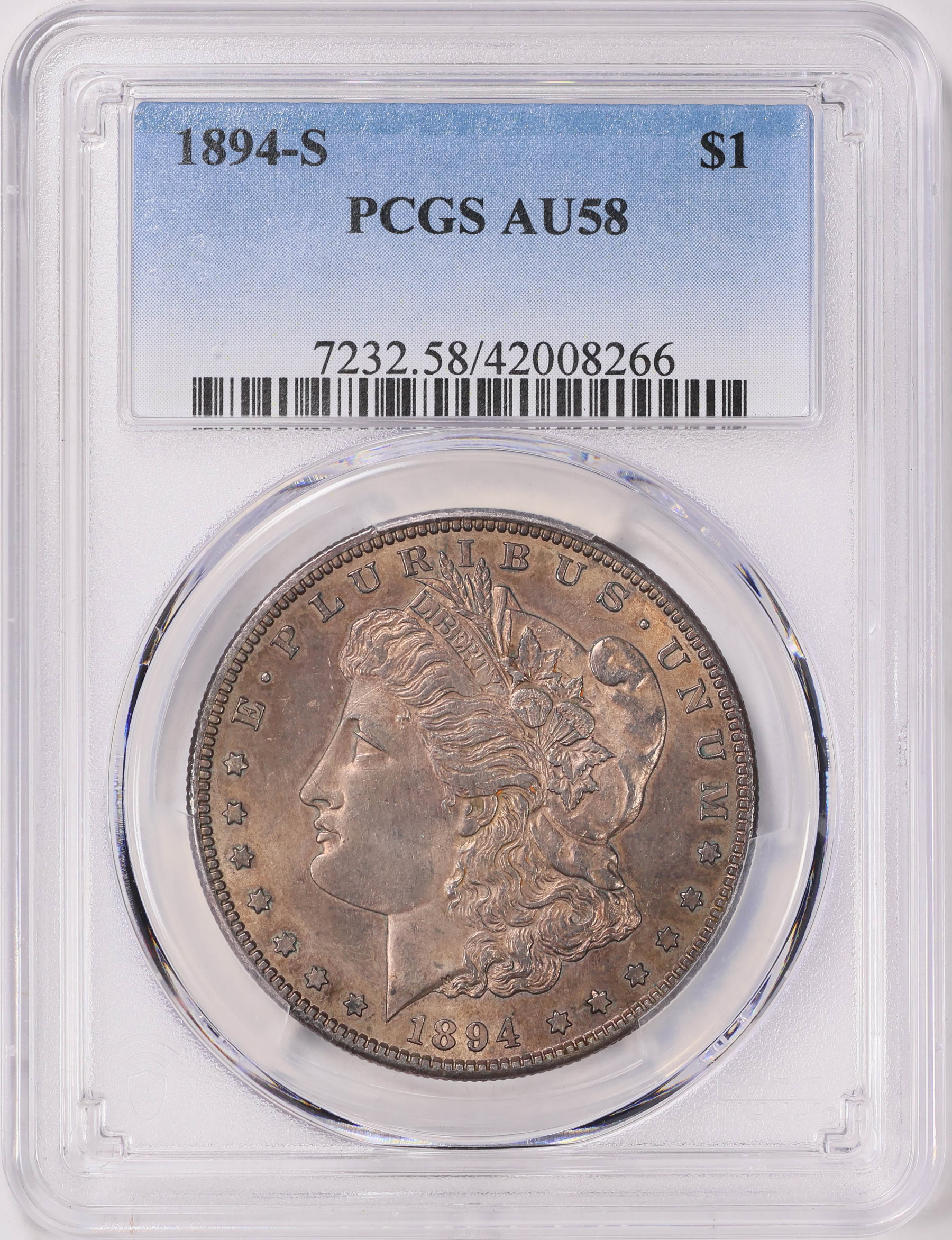 1894-S Morgan Silver Dollar PCGS AU-58 (Item 1743501) | GreatCollections Coin Auctions