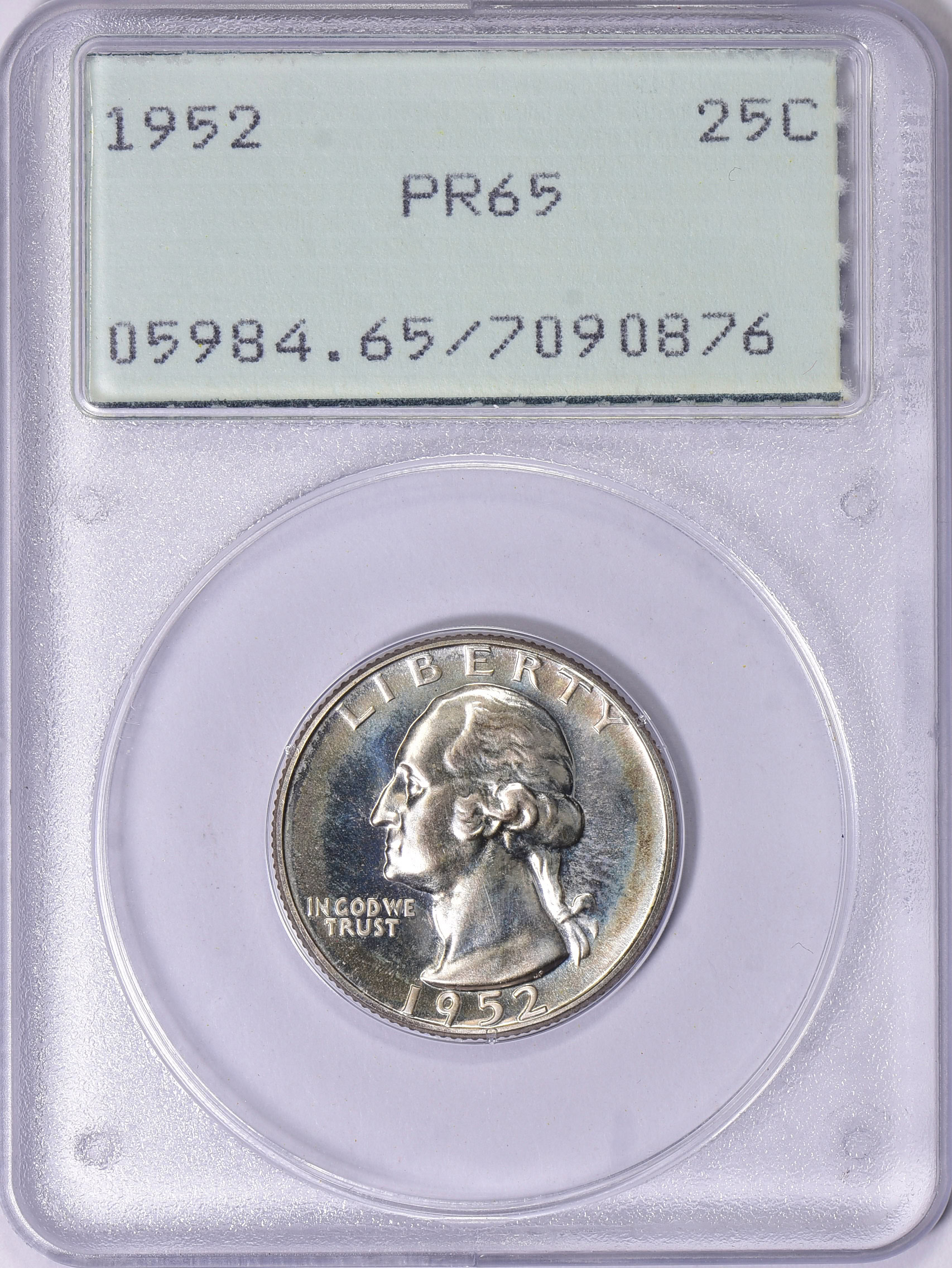 1952 Washington Quarter PCGS Proof-65 OGH (1st Gen) (Item 1743540 ...