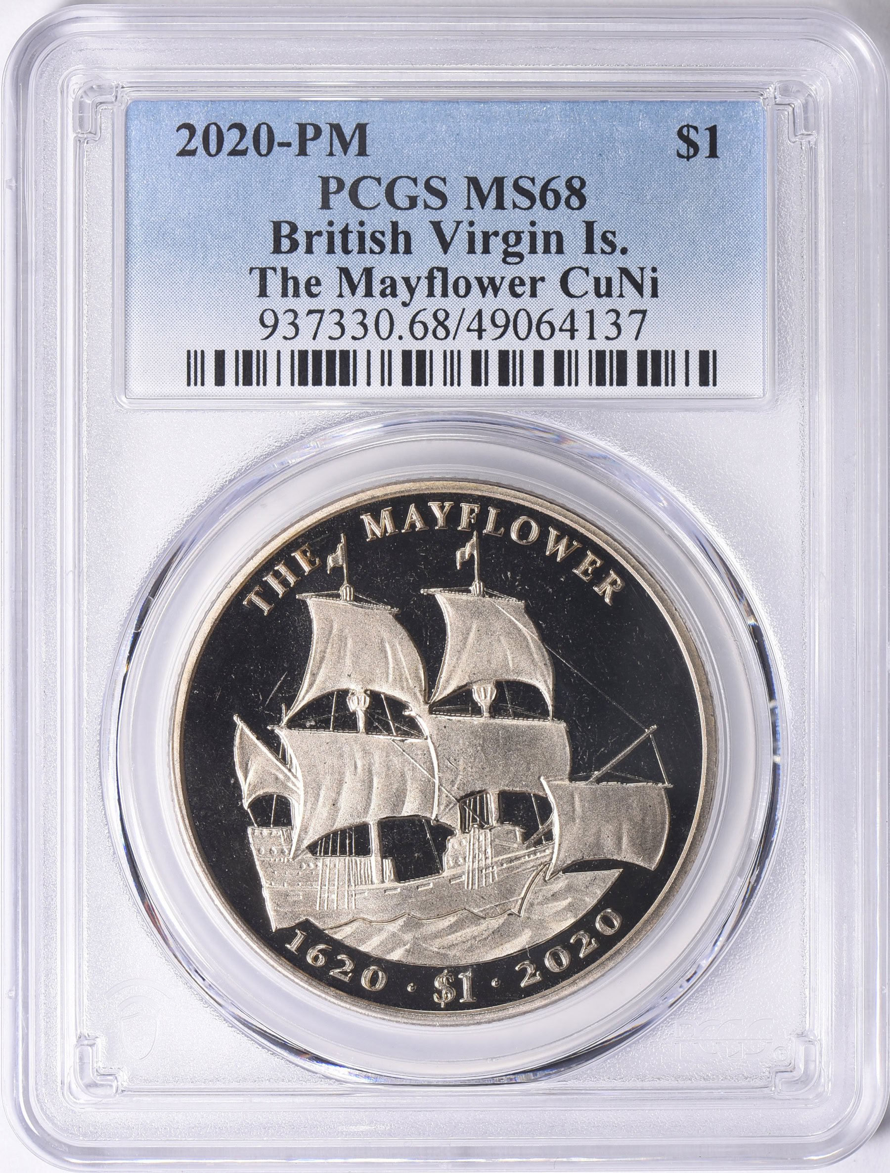 British Virgin Islands 2020-PM Dollar The Mayflower 400th Anniversary ...