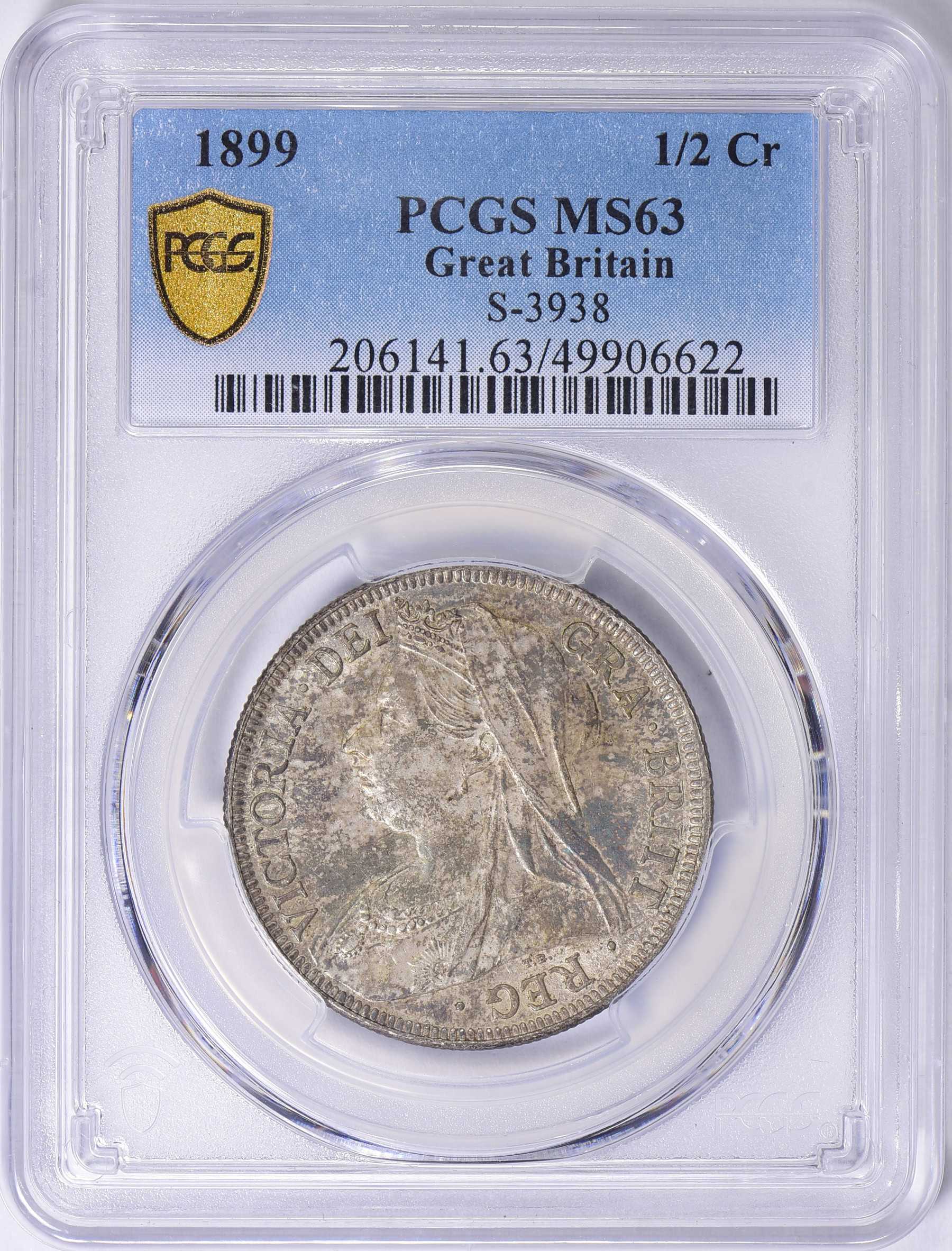 Great Britain 1899 Silver 1/2 Crown KM-782 PCGS MS-63 (Item 1743683 ...