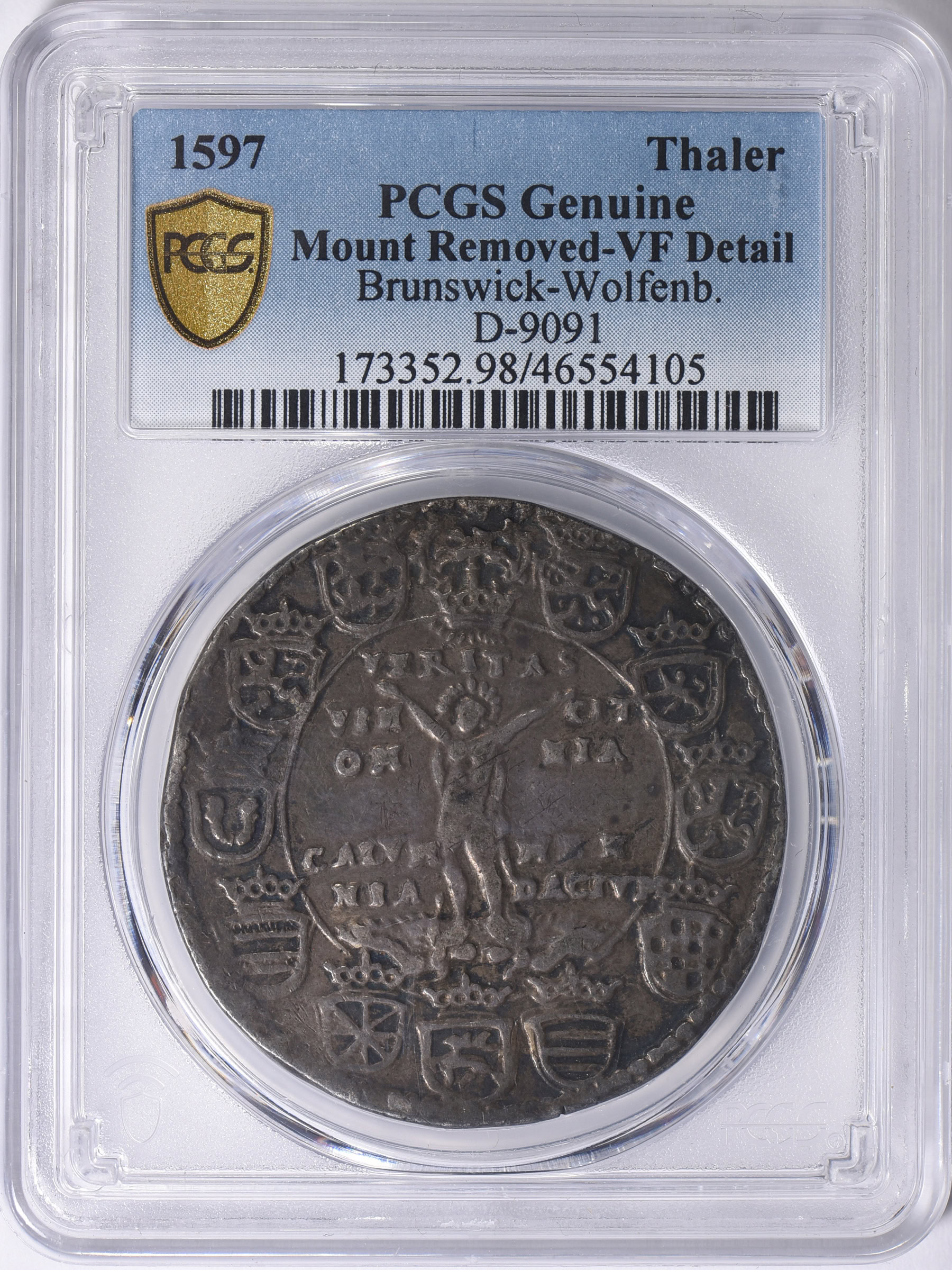 Germany - Brunswick-Wolfenbüttel 1597 Silver Thaler PCGS Genuine VF Details (Item 1743686 ...