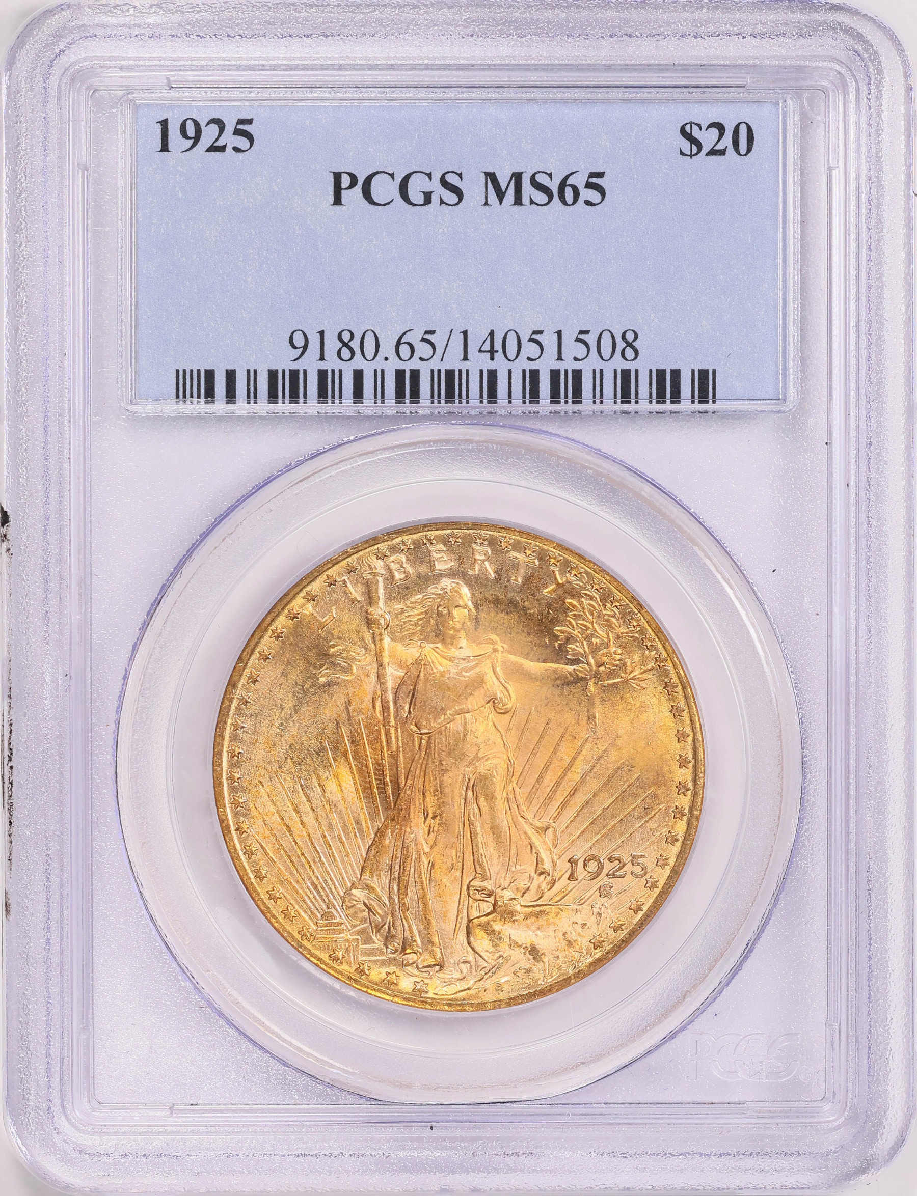 1925 Saint-Gaudens Gold Double Eagle PCGS MS-65 (Item 1743713) | GreatCollections Coin Auctions