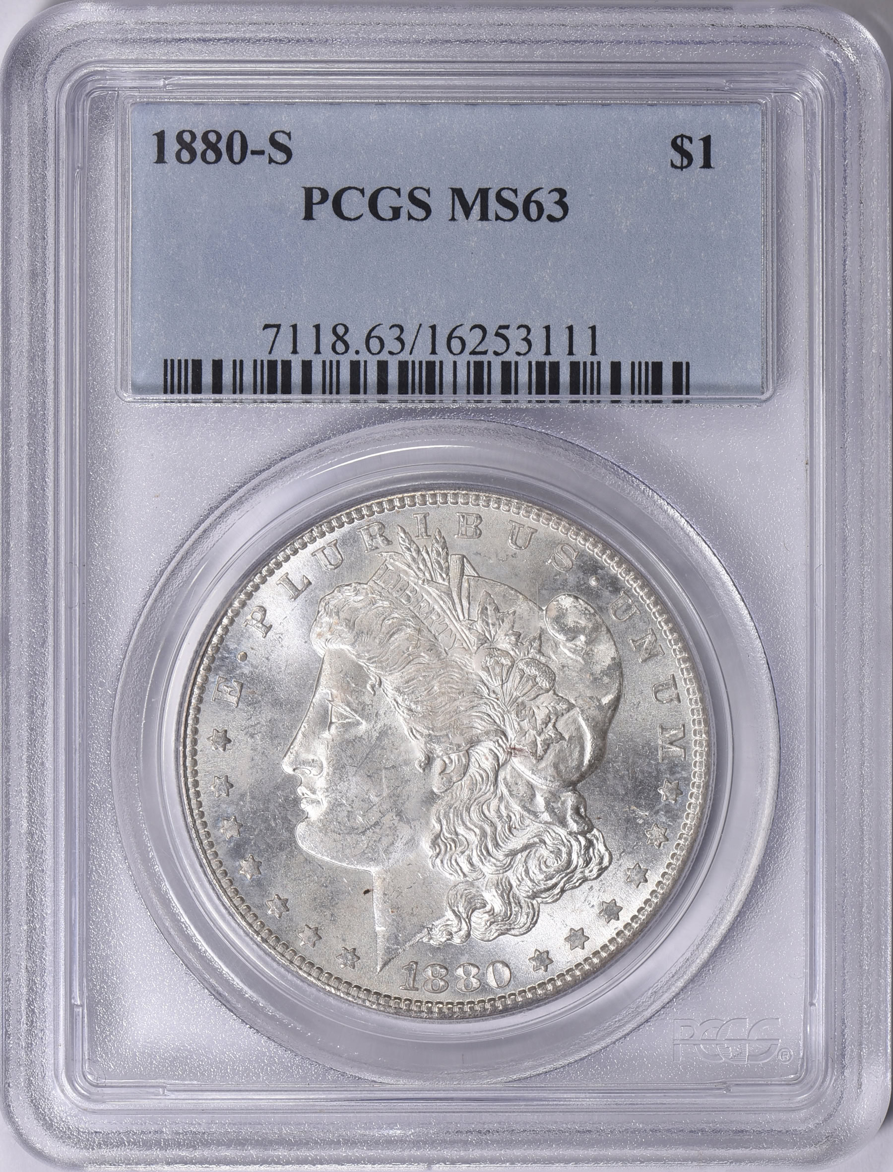 1880-S Morgan Silver Dollar PCGS MS-63 (Item 1744040) | GreatCollections Coin Auctions