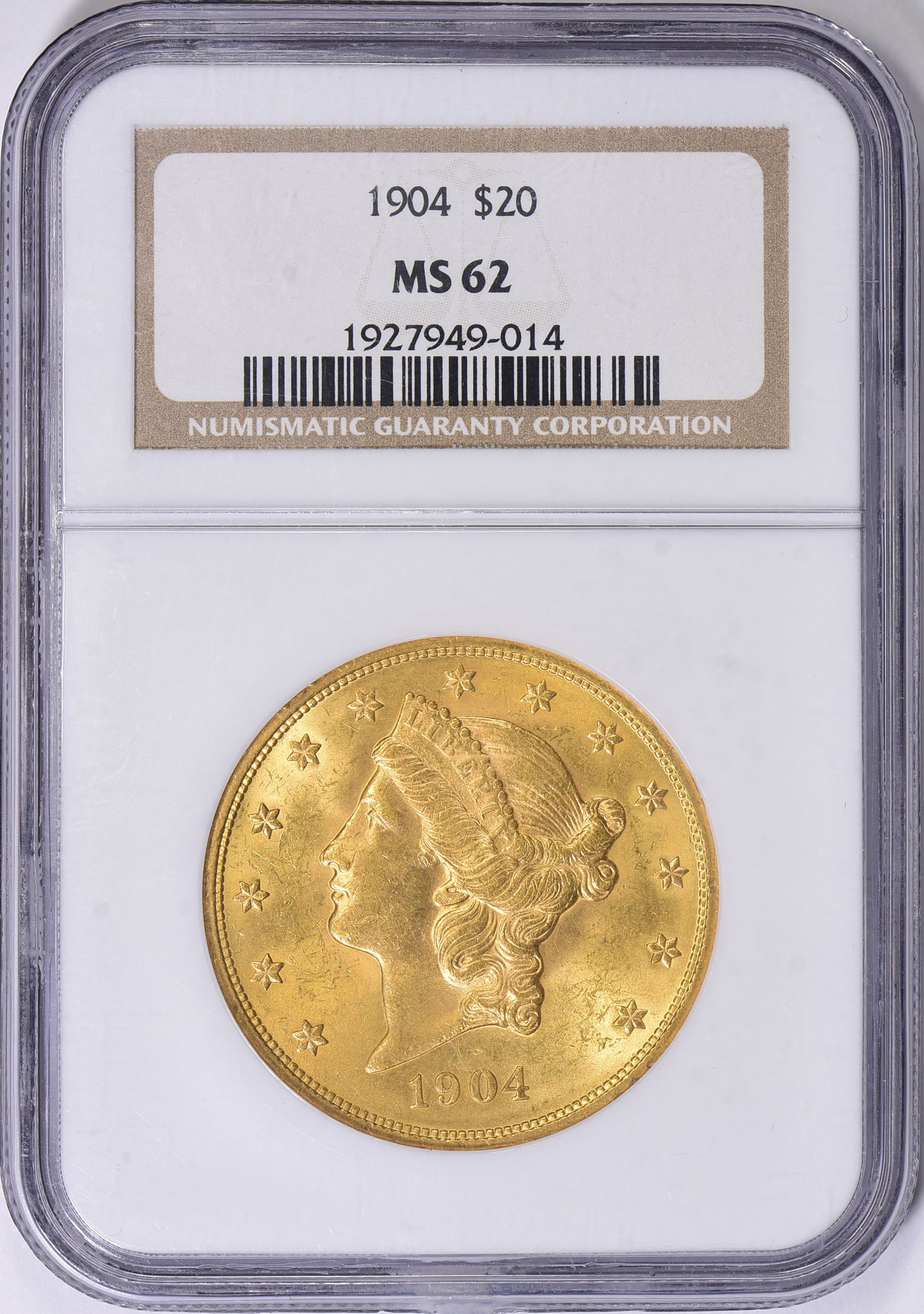 1904 Liberty Gold Double Eagle NGC MS-62 (Item 1744078) | GreatCollections Coin Auctions