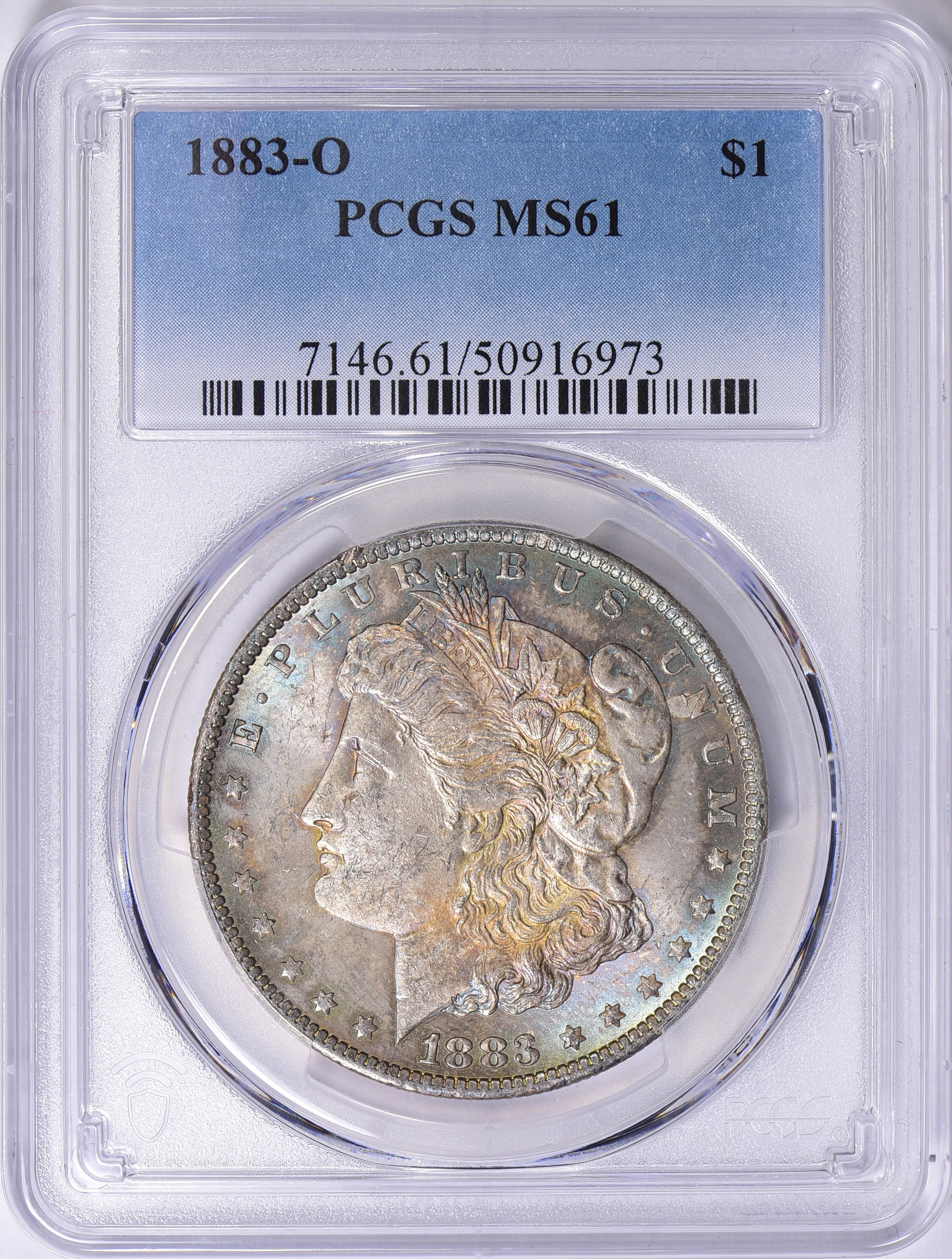 1883-O Morgan Silver Dollar PCGS MS-61 (Toned) (Item 1744185) | GreatCollections Coin Auctions