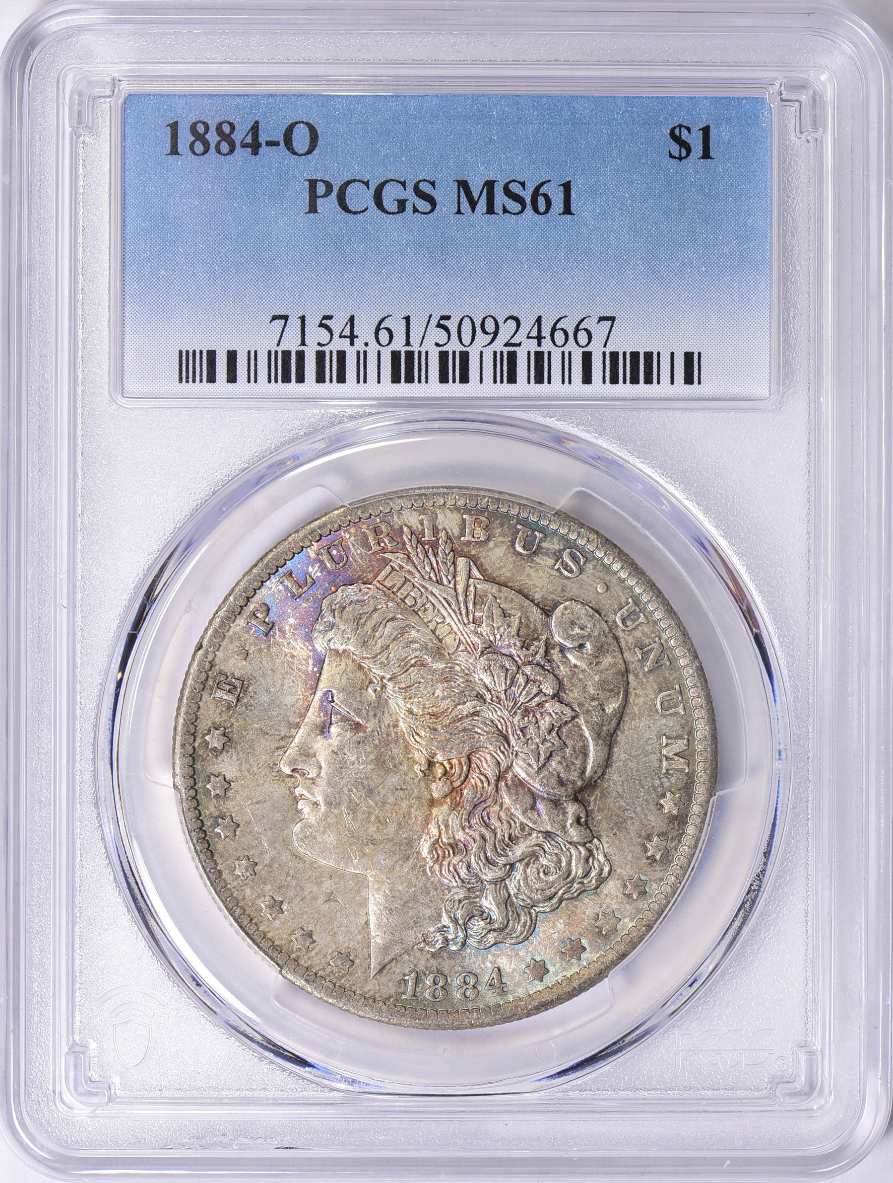 1884-O Morgan Silver Dollar PCGS MS-61 (Toned) (Item 1744218) | GreatCollections Coin Auctions