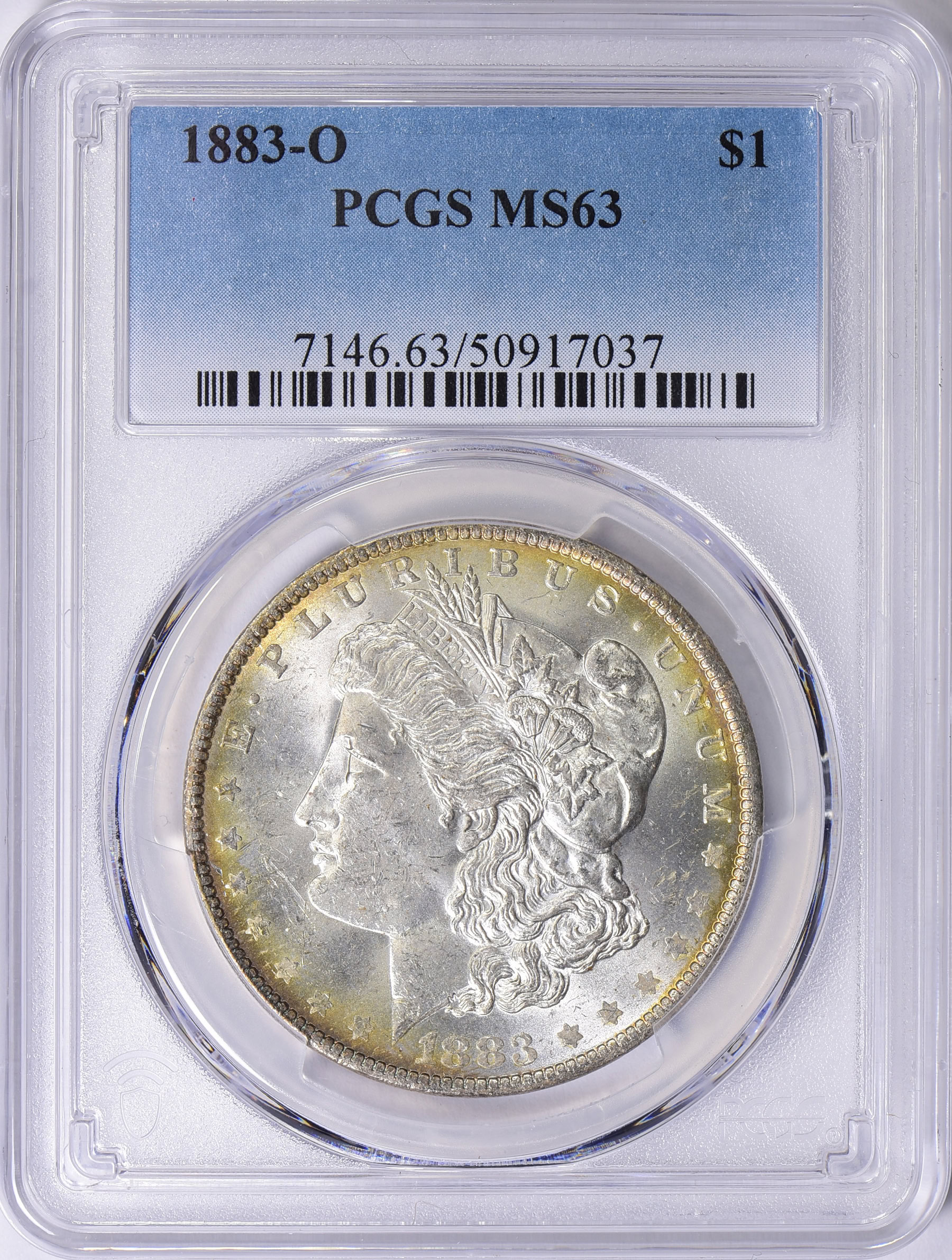 1883-O Morgan Silver Dollar PCGS MS-63 (Toned) (Item 1744220) | GreatCollections Coin Auctions