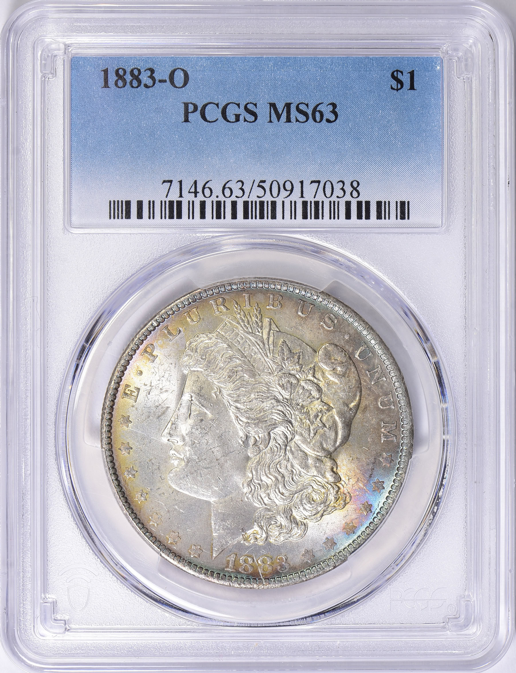 1883-O Morgan Silver Dollar PCGS MS-63 (Toned) (Item 1744222) | GreatCollections Coin Auctions