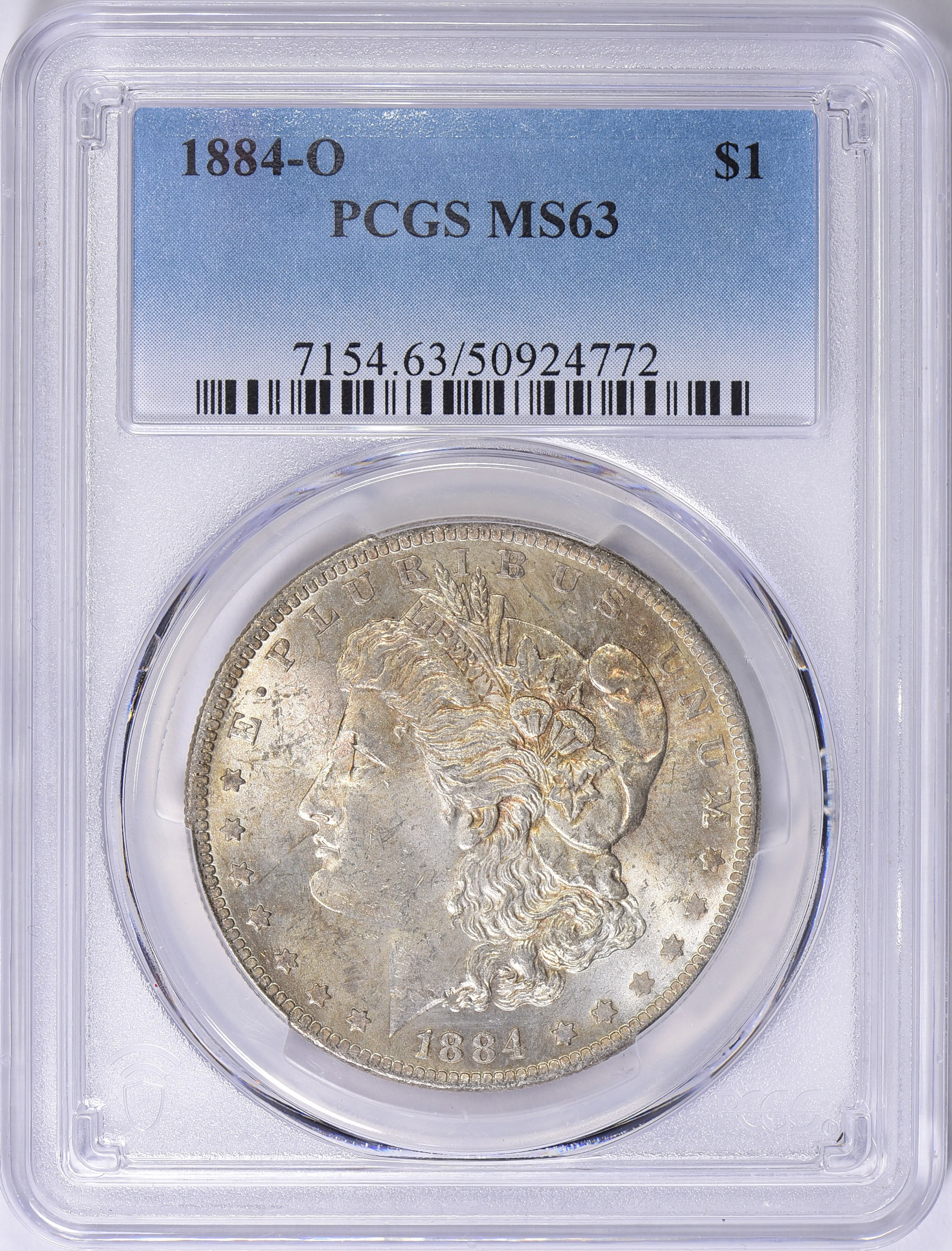 1884-O Morgan Silver Dollar PCGS MS-63 (Item 1744255) | GreatCollections Coin Auctions