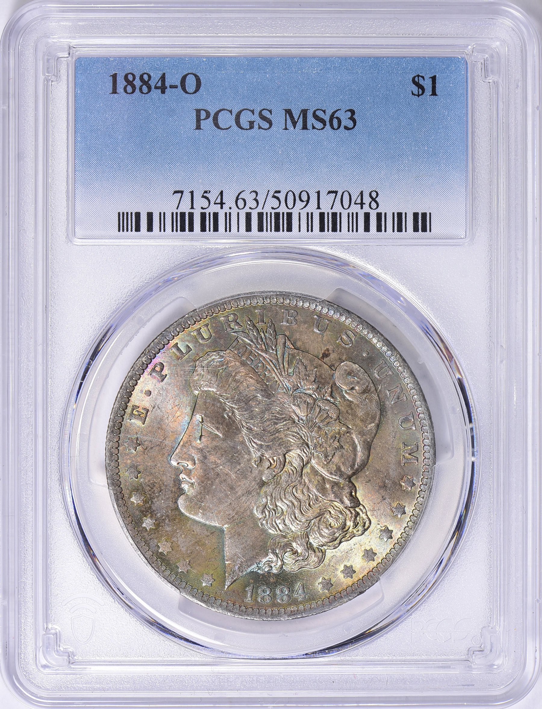 1884-O Morgan Silver Dollar PCGS MS-63 (Toned) (Item 1744274) | GreatCollections Coin Auctions