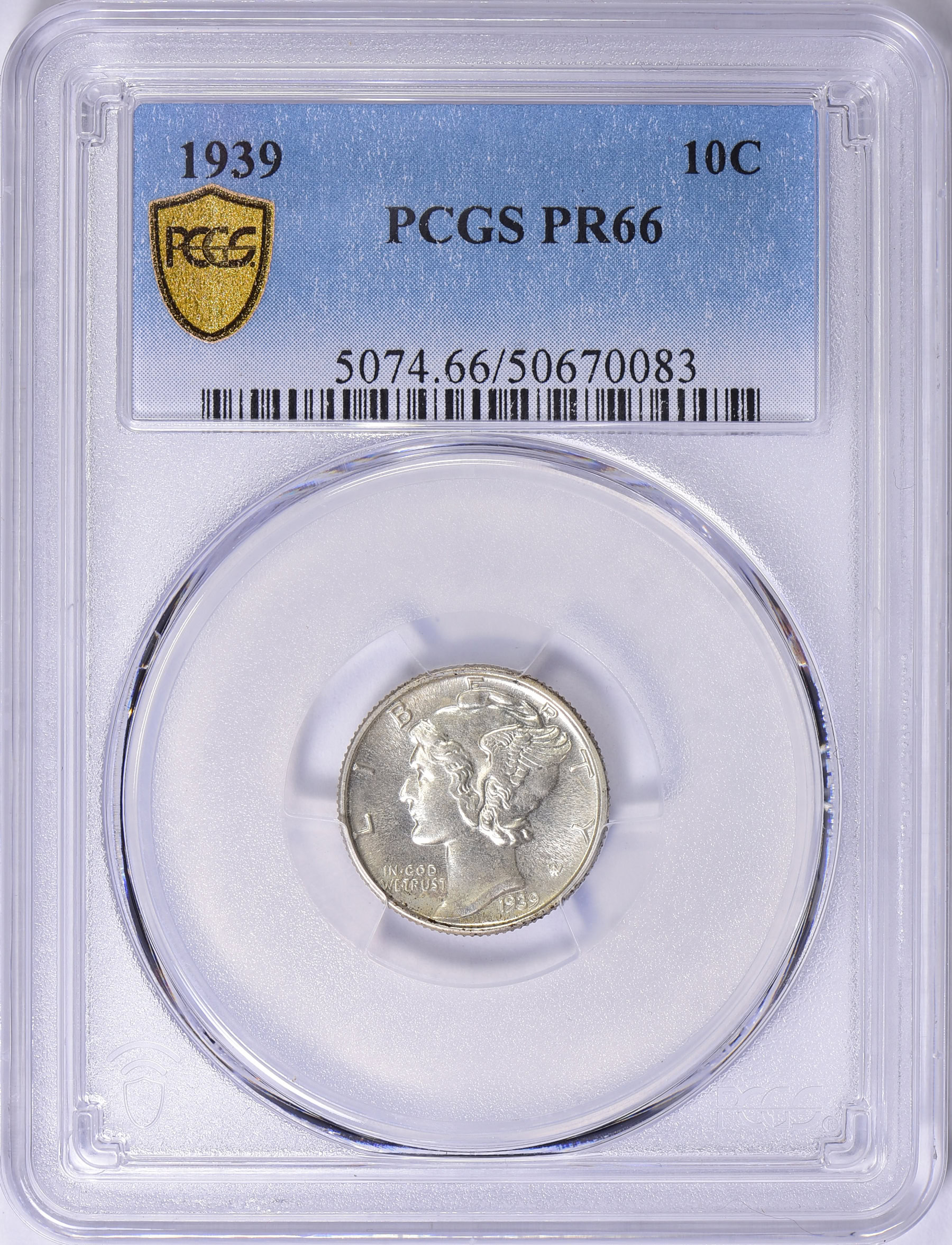 1939 Mercury Dime PCGS Proof-66 (Item 1744347) | GreatCollections Coin Auctions