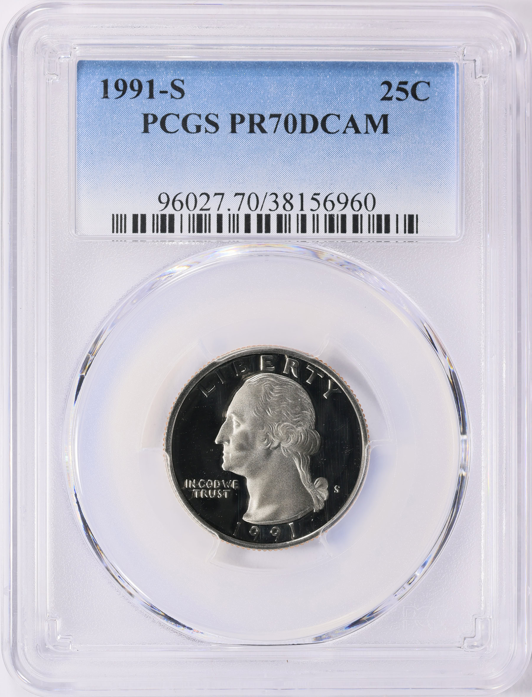 1991-S Washington Quarter PCGS Proof-70 DCAM (Item 1744468 ...