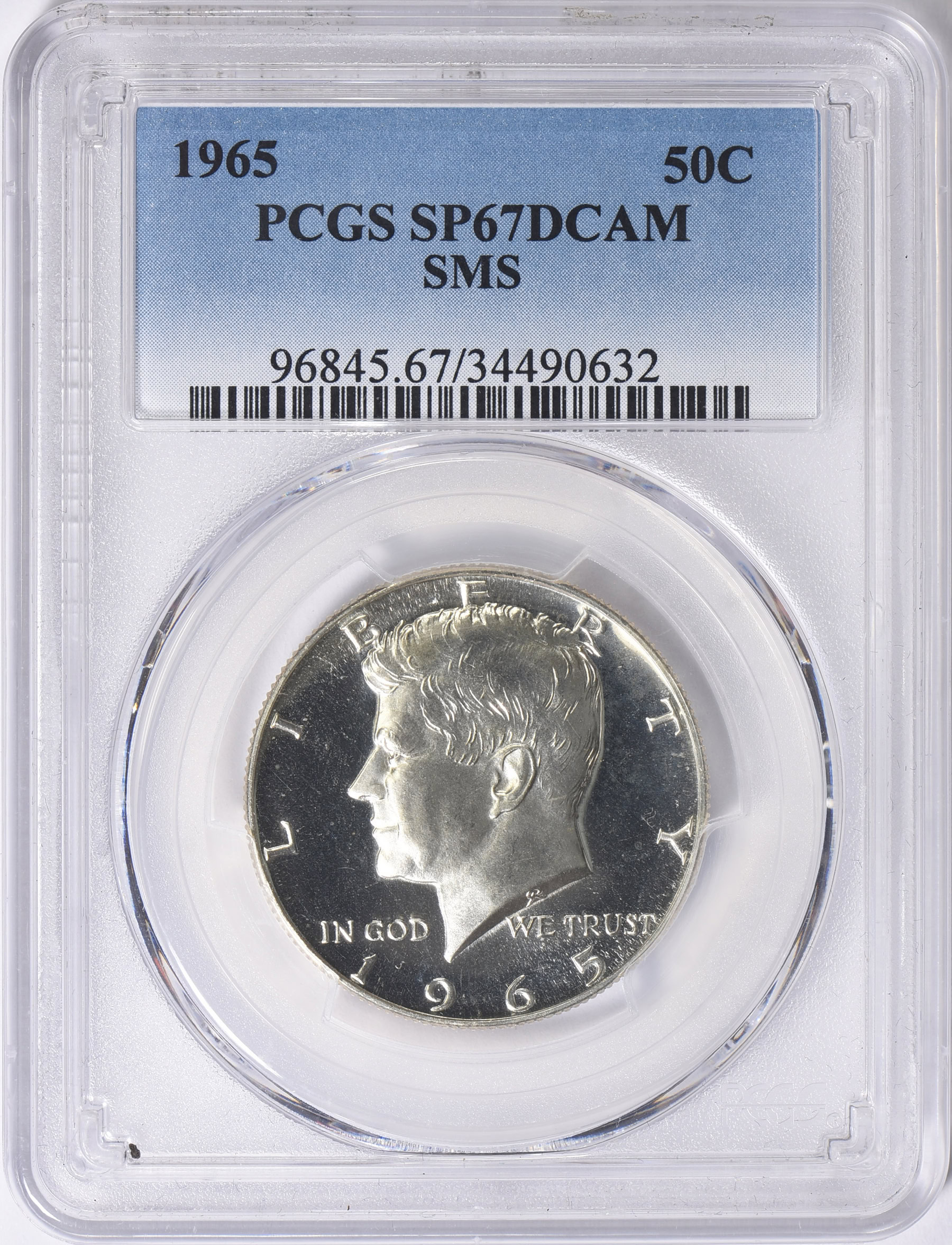 1965 Kennedy Half Dollar SMS PCGS SP-67 DCAM (Item 1744596 ...