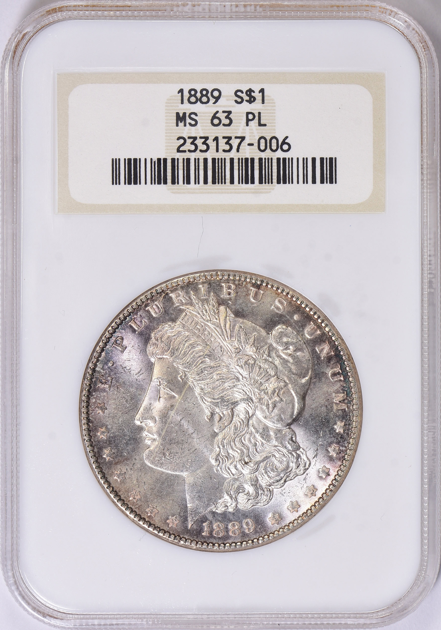 1889 Morgan Silver Dollar NGC MS-63 PL OH (Toned) (Item 1744628 ...