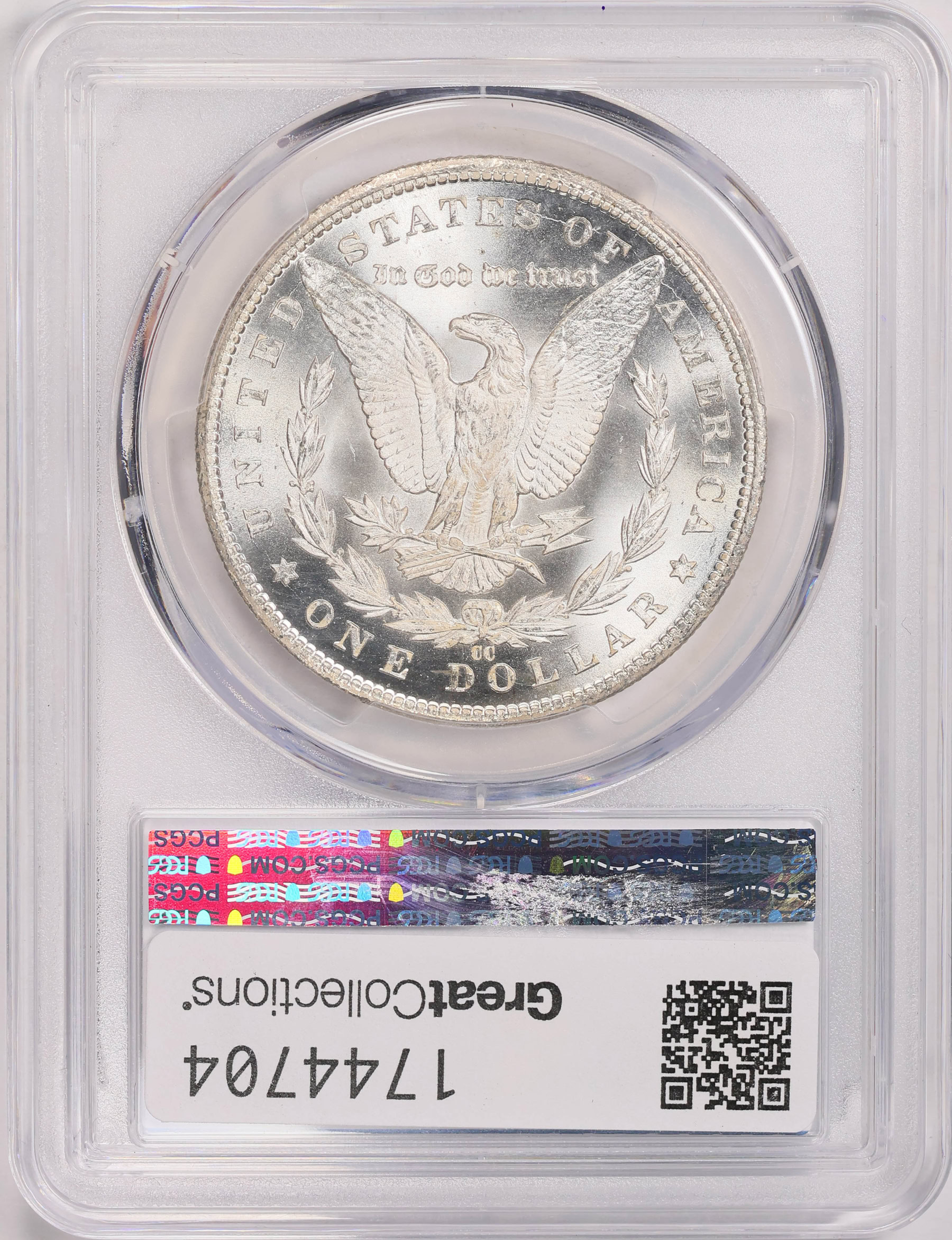 1885-CC Morgan Silver Dollar PCGS MS-67+ (CAC Green) (Item 1744704) | GreatCollections Coin Auctions