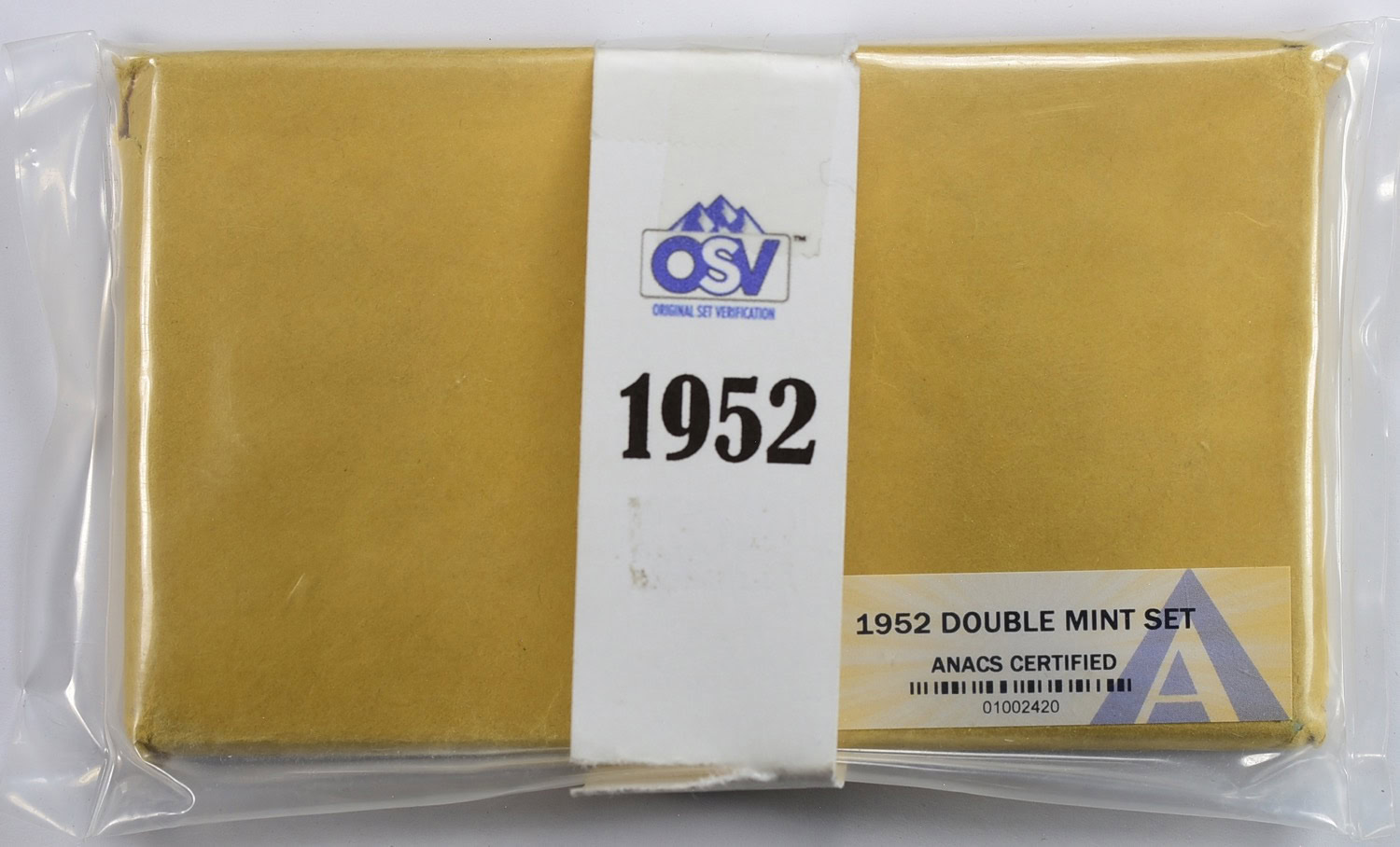 1952 U.S. Mint Double Mint Set ANACS Composite Grades MS-66.30/MS-66.15 ...